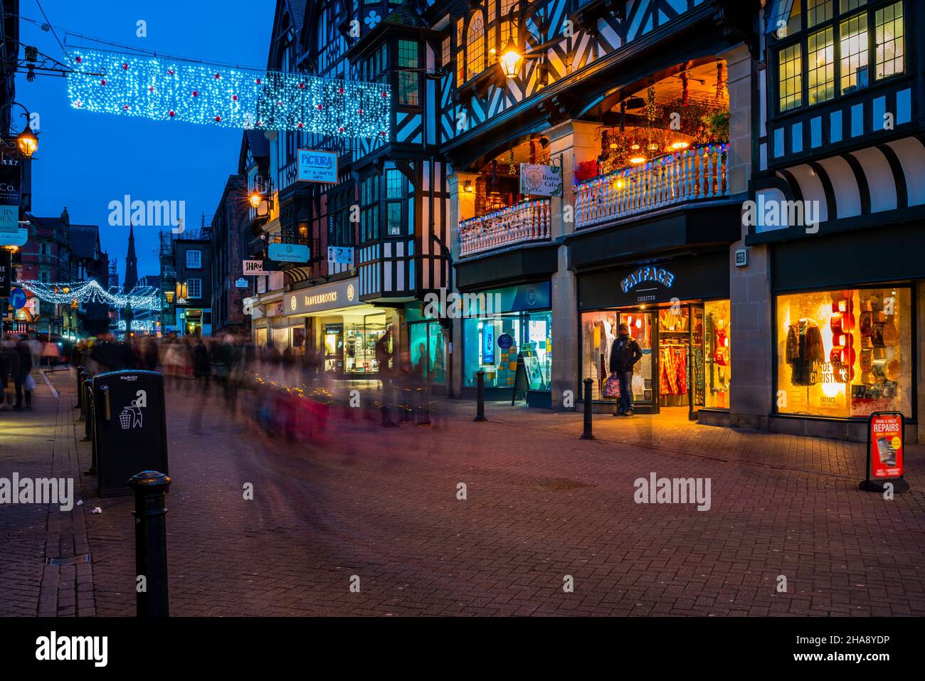 Chester rows at night hi-res stock photography and images - Alamy