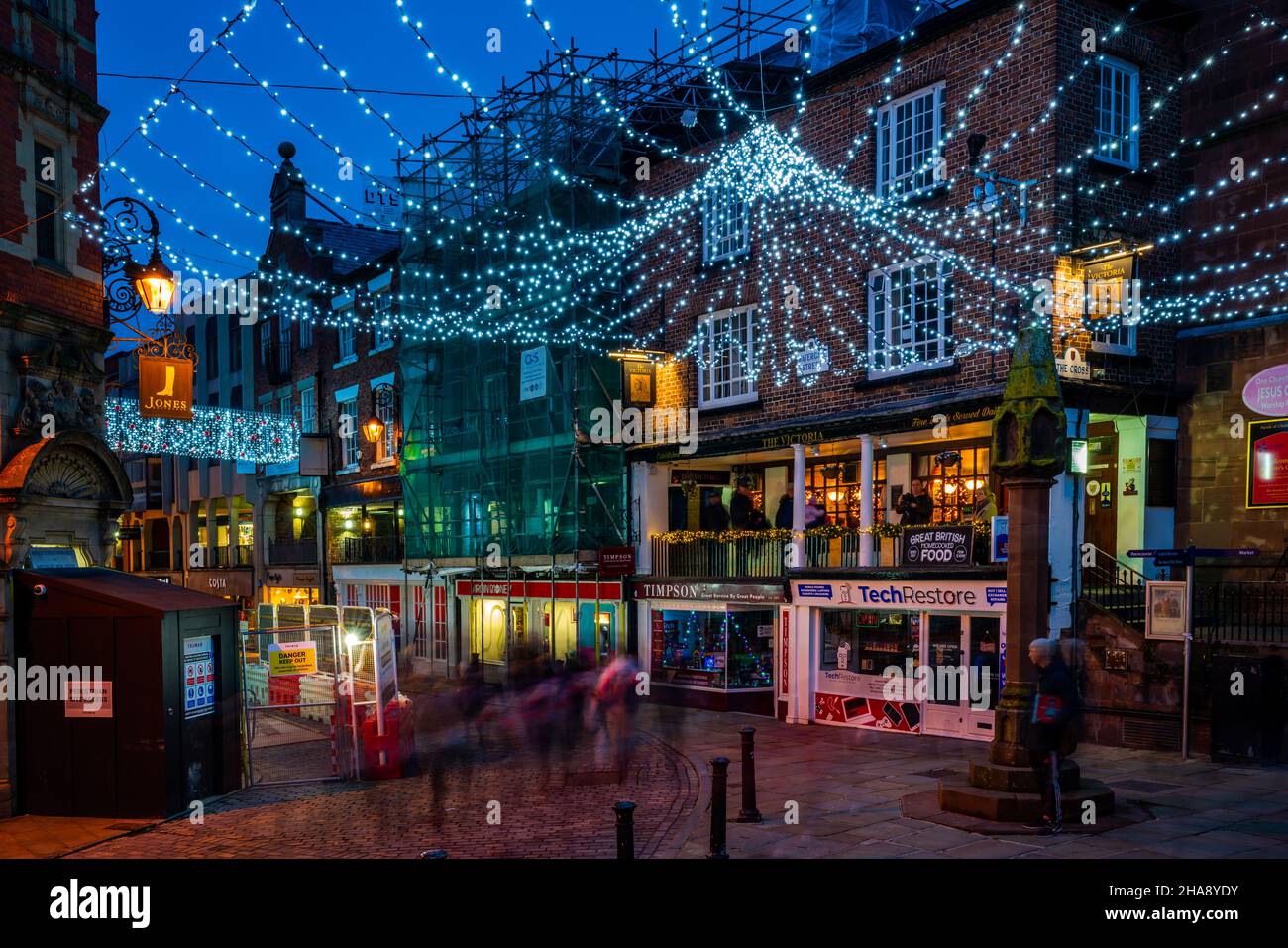 Chester rows at night hi-res stock photography and images - Alamy