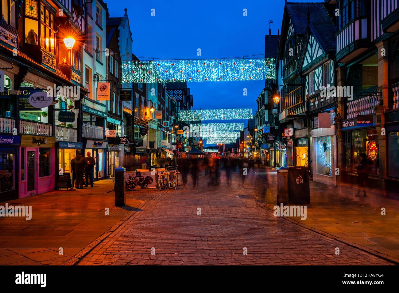 Chester rows at night hi-res stock photography and images - Alamy