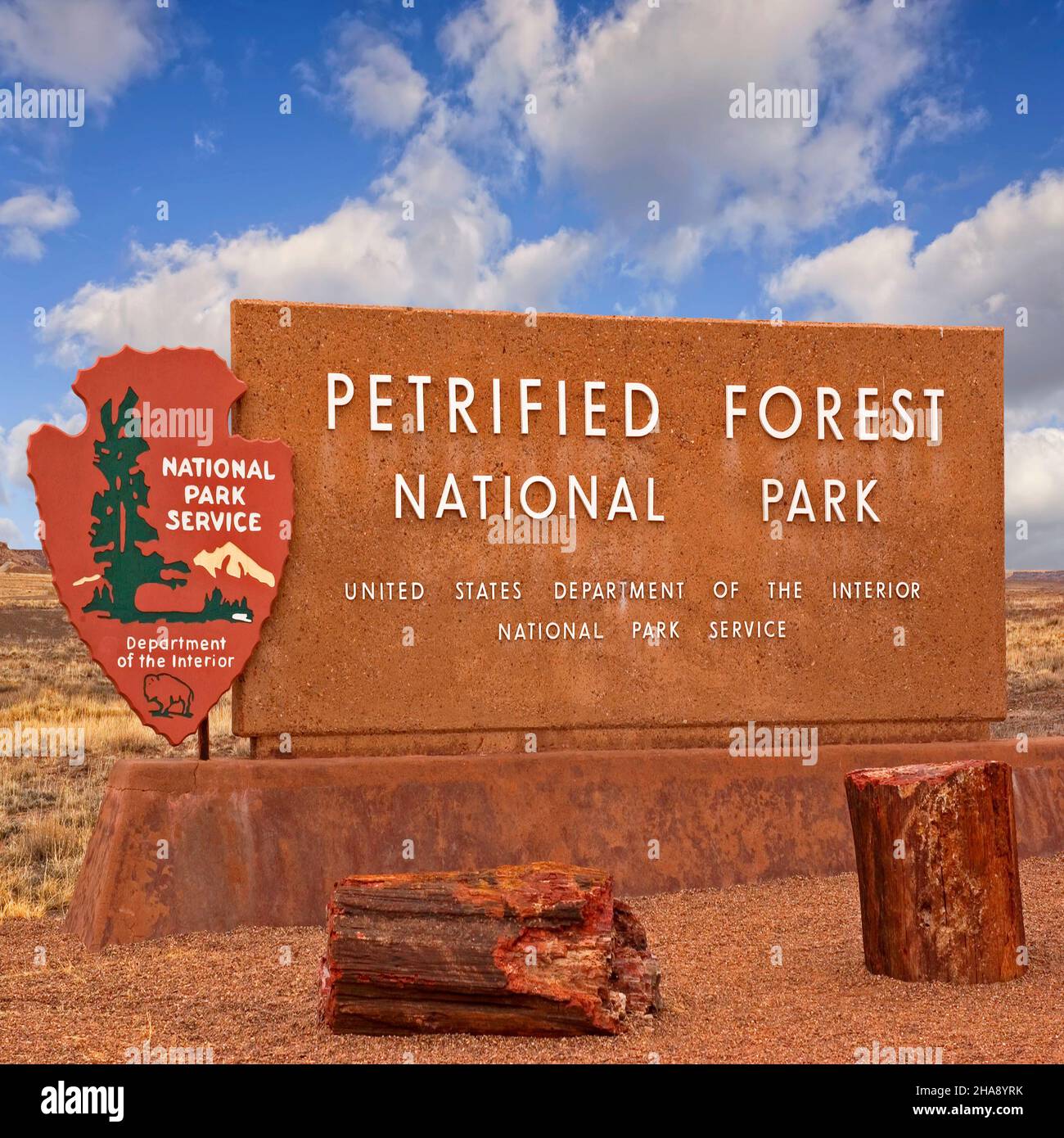 Petrified Forest National Park Sign
