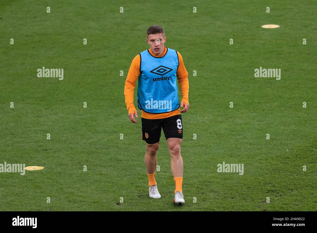 Greg Docherty #8 of Hull City during the pre match warm up Stock Photo ...