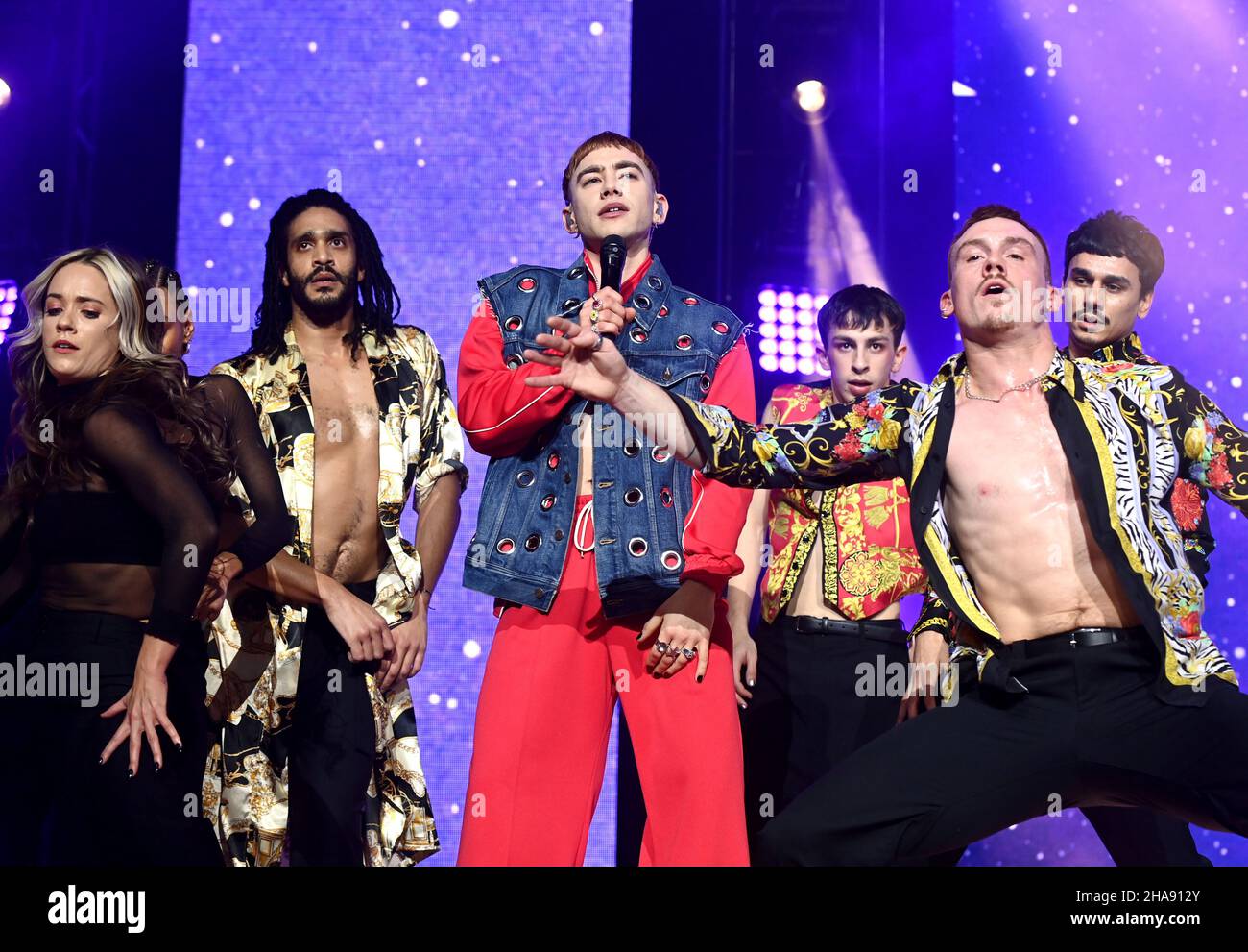 NO ARCHIVE NO SALES EDITORIAL USE ONLY Olly Alexander of Years and Years performs on stage ...