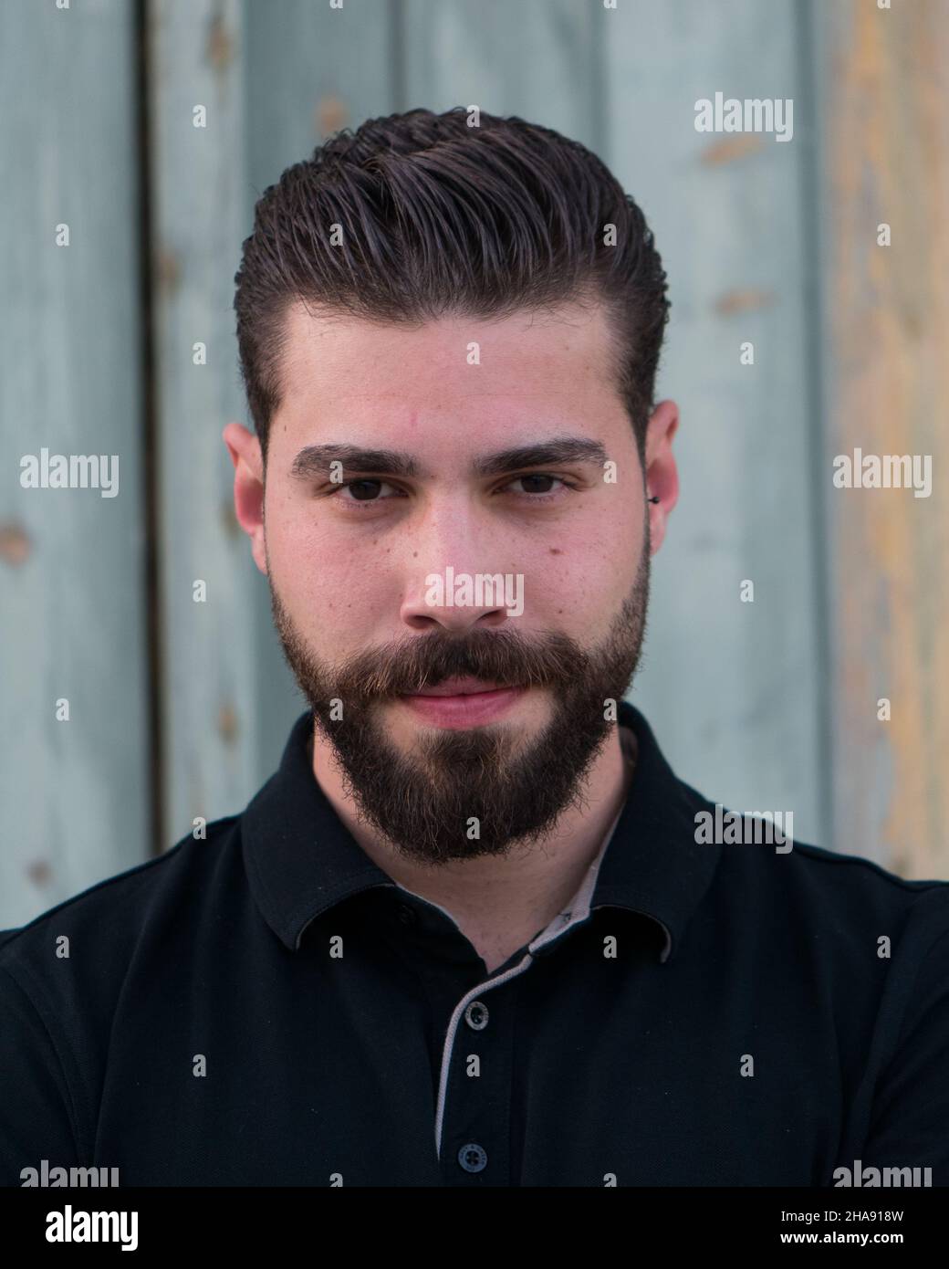 NICOSIA, CYPRUS - Nov 30, 2021: A vertical portrait of a Caucasian male ...