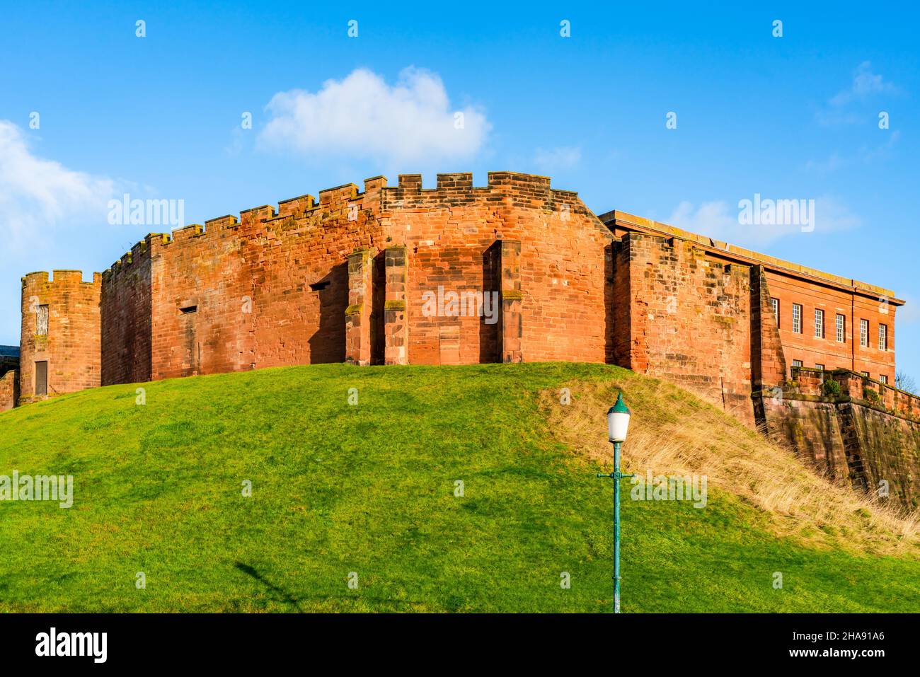Ruins of Chester Castle is in the city of Chester, Cheshire, UK Stock ...
