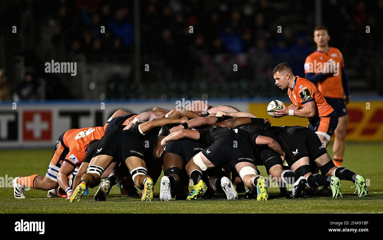 Barnet, United Kingdom. 11th Dec, 2021. EPCR Challenge Cup. Saracens V ...