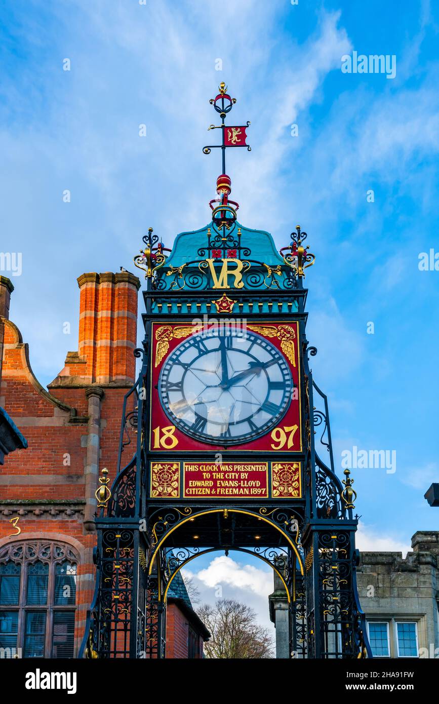 Eastgate clock in Chester, Cheshire, UK Stock Photo - Alamy