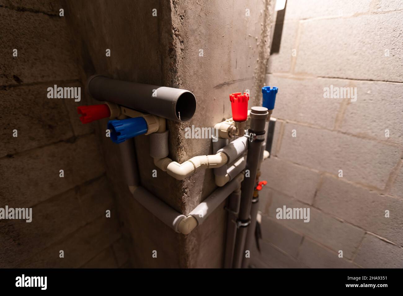 Circuit breaker in electric room . Electrical background Stock Photo ...