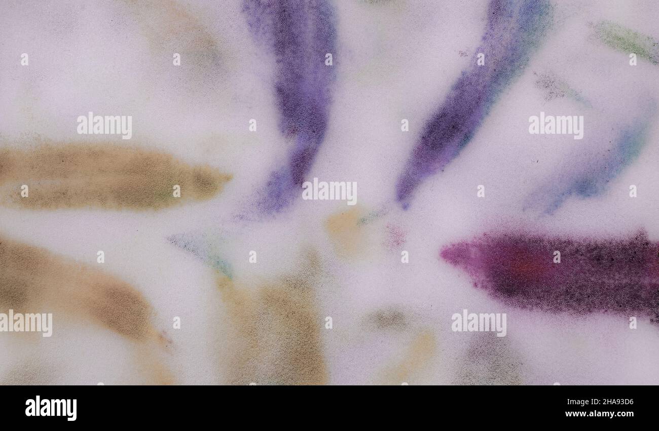 abstract watercolors ink on the sponge texture, full frame Stock Photo ...