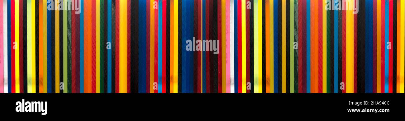 Coloured Cast Acrylic Sheet, banner style design Stock Photo - Alamy