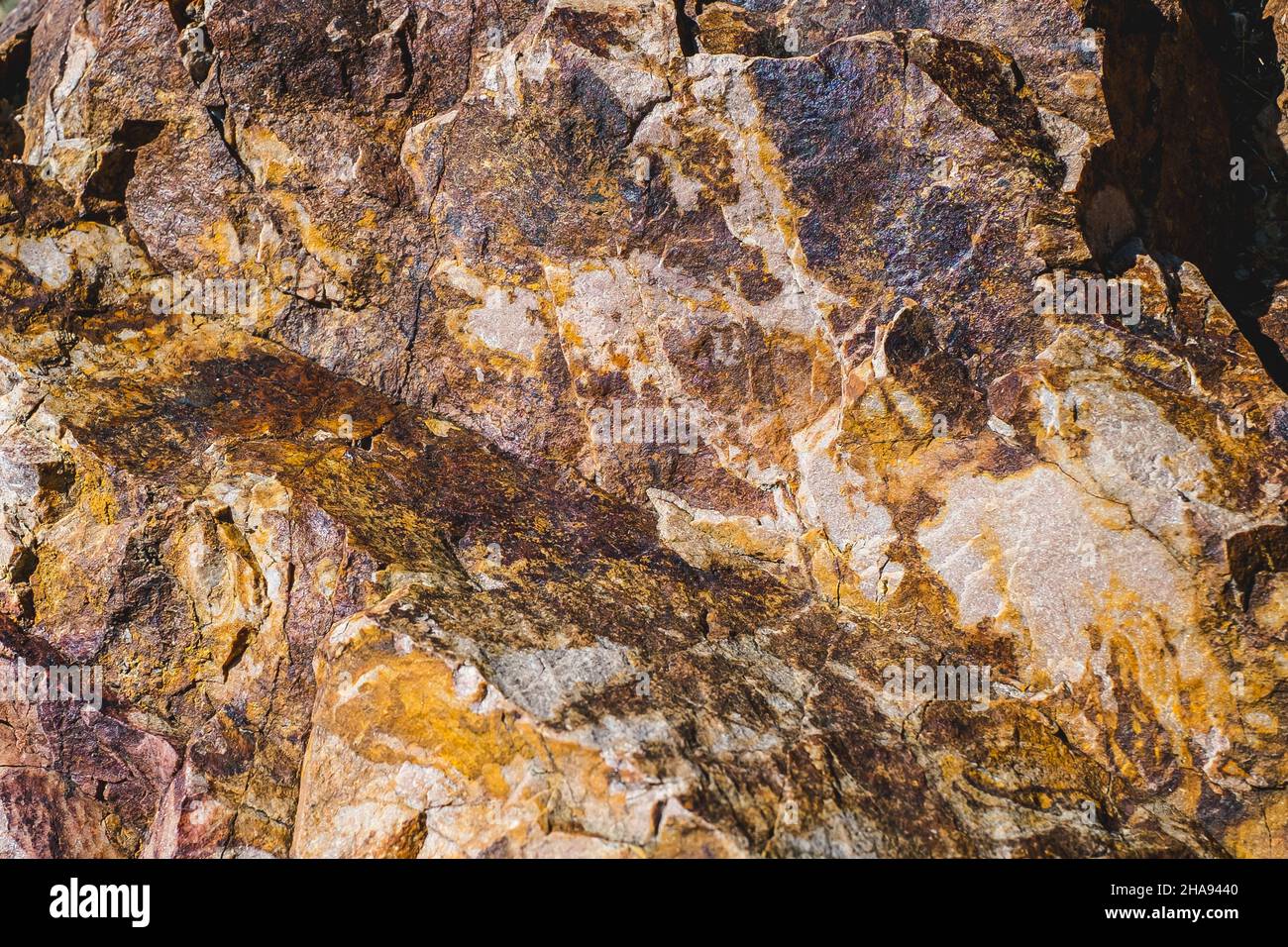 Mineral colored rocks, close view Stock Photo - Alamy