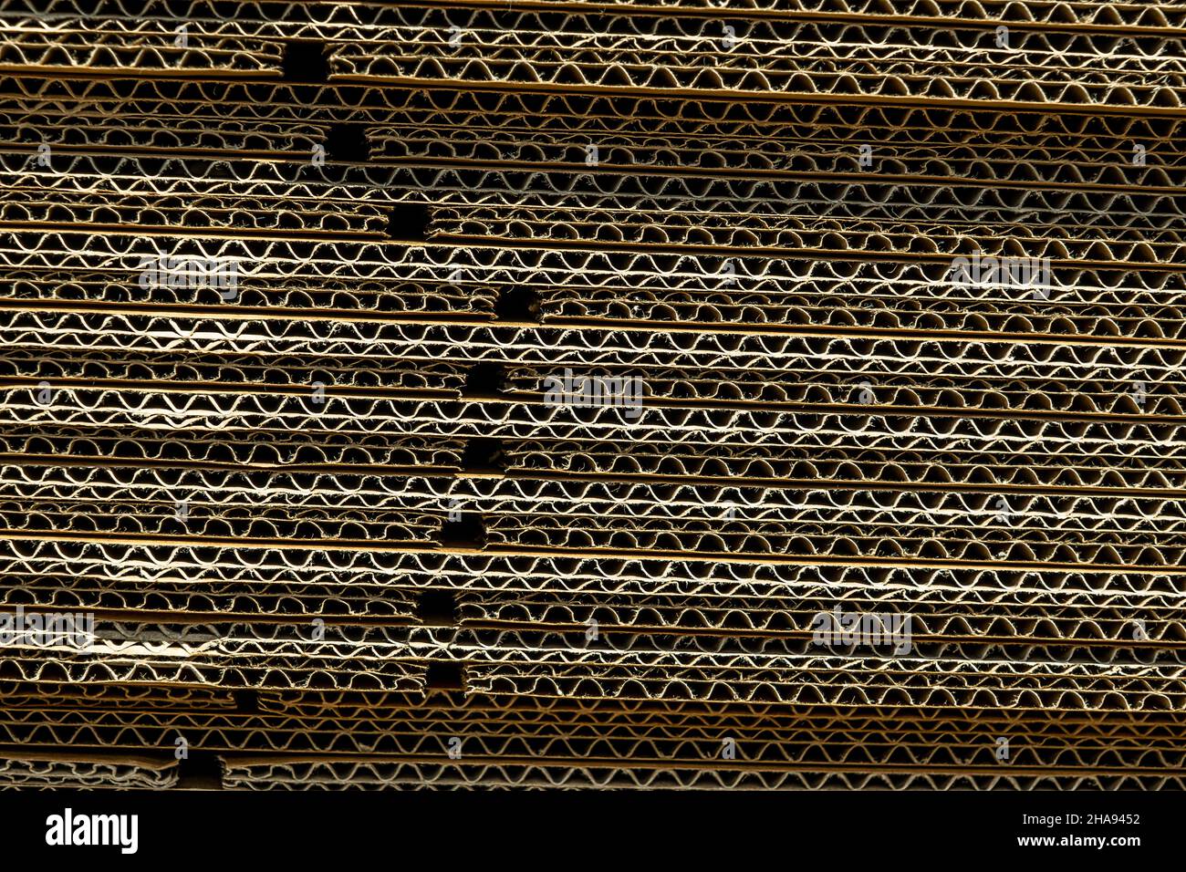 Stacking used cardboard box for recycling Stock Photo - Alamy