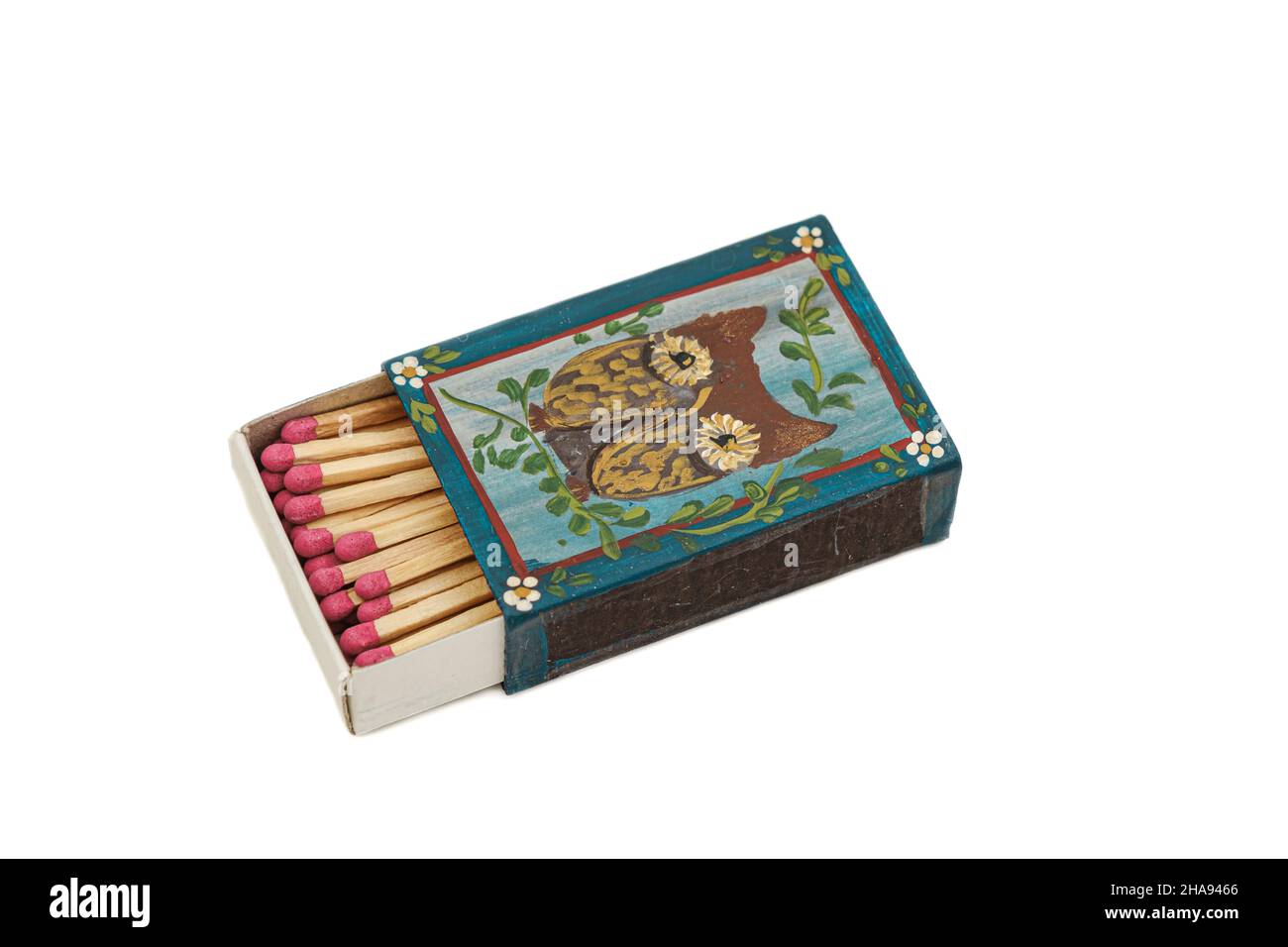 old matchbox on white background Stock Photo - Alamy