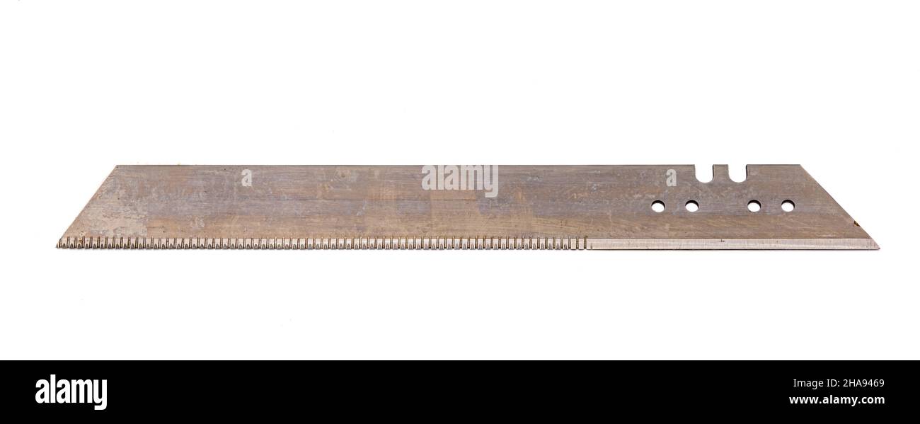 old used cutter blade on white background Stock Photo - Alamy