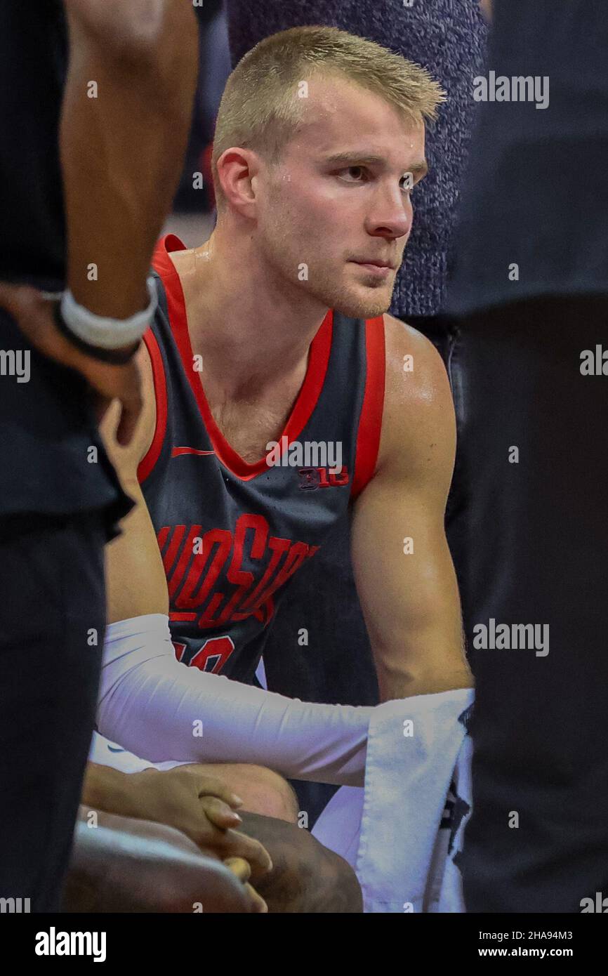 Columbus, Ohio, USA. 11th Dec, 2021. Ohio State Buckeyes forward Justin ...