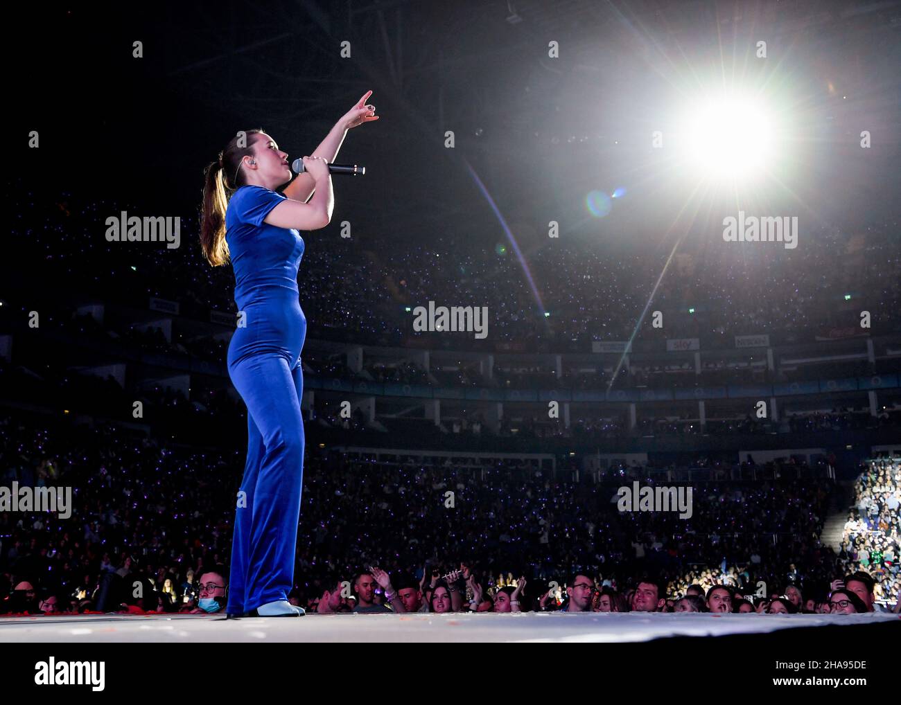 NO ARCHIVE NO SALES EDITORIAL USE ONLY Sigrid perform on stage during ...