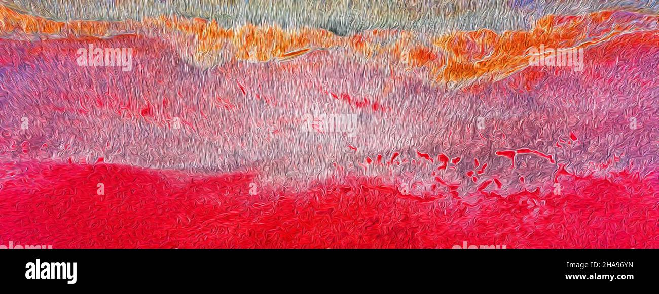 Imitation of handmade. Abstract pattern of oil paints. Red and dark ...