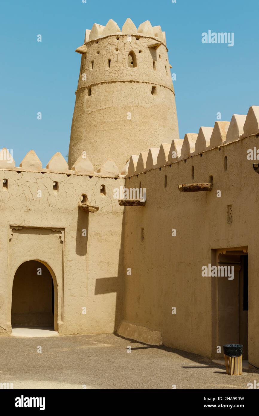 Interior Courtyard Of The Al Jahili Fort In Al Ain Abu Dhabi United