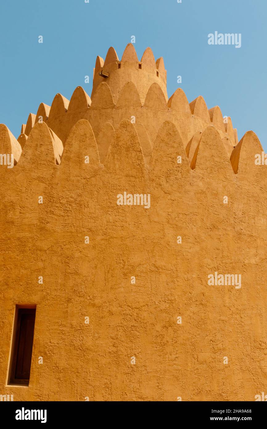 Exterior of the Al Ain Palace Museum in Al Ain, Abu Dhabi, United Arab ...