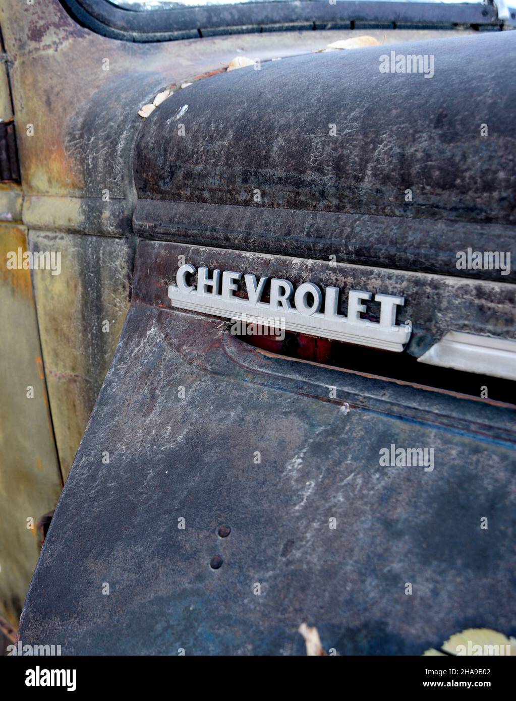 A vintage 1940s Chevrolet machine shop and garage truck retired from ...