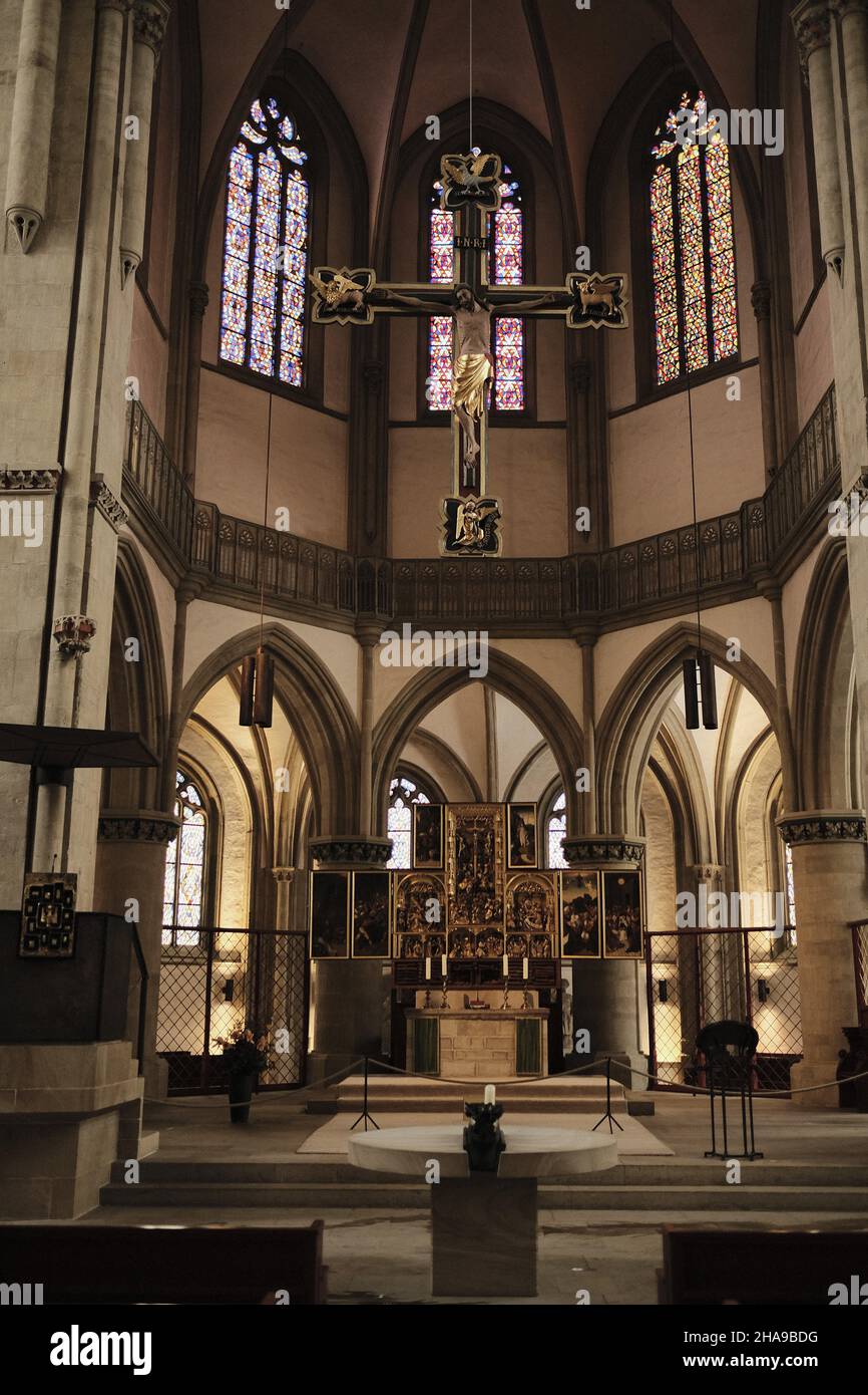 Vertical shot of the interior of a Christian cathedral Stock Photo - Alamy
