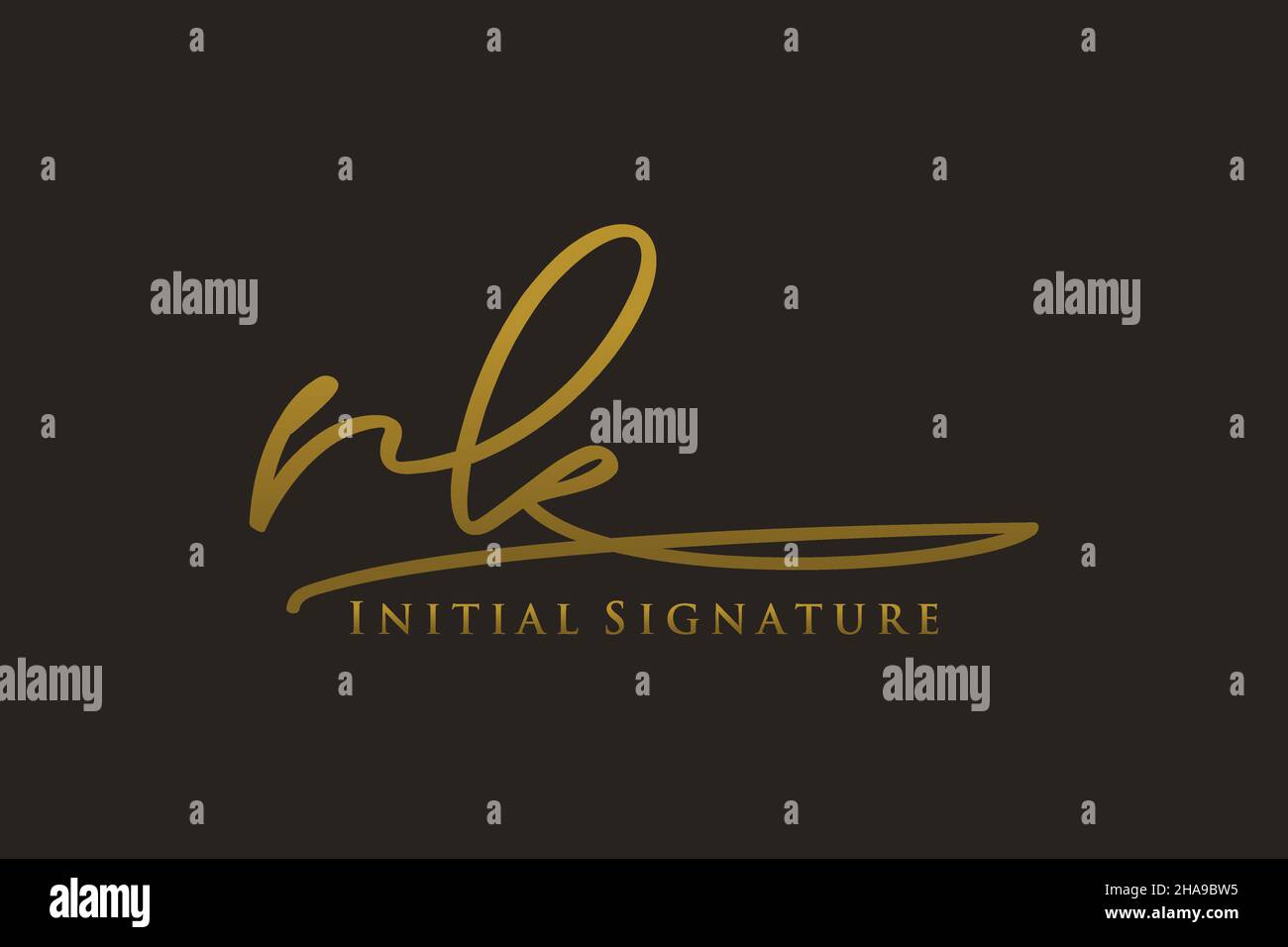 RK Letter Signature Logo Template elegant design logo. Hand drawn Calligraphy lettering Vector ...