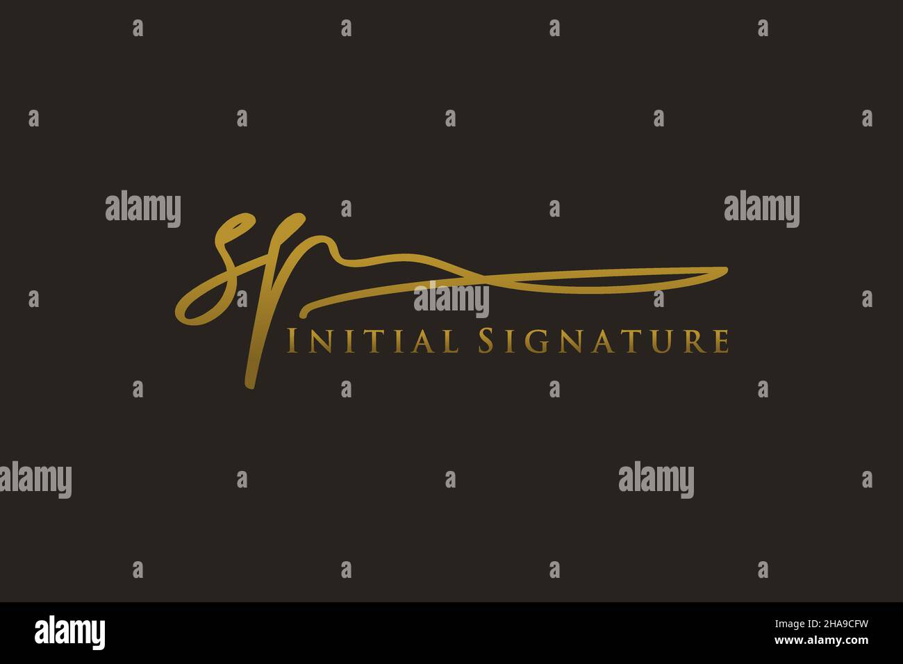 SP Letter Signature Logo Template elegant design logo. Hand drawn ...