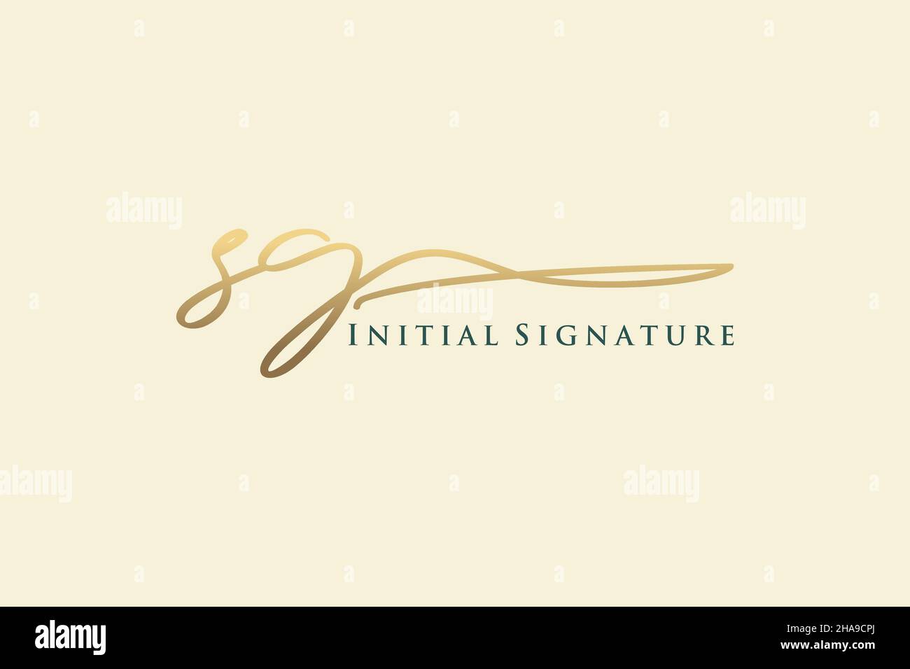 SG Letter Signature Logo Template elegant design logo. Hand drawn ...