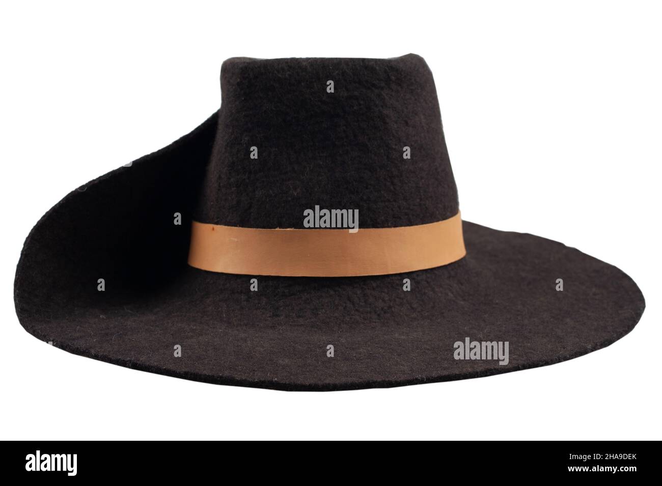 European 17th century men's vintage hat isolated on white background ...