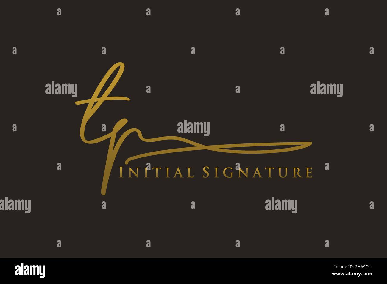 TP Letter Signature Logo Template elegant design logo. Hand drawn ...