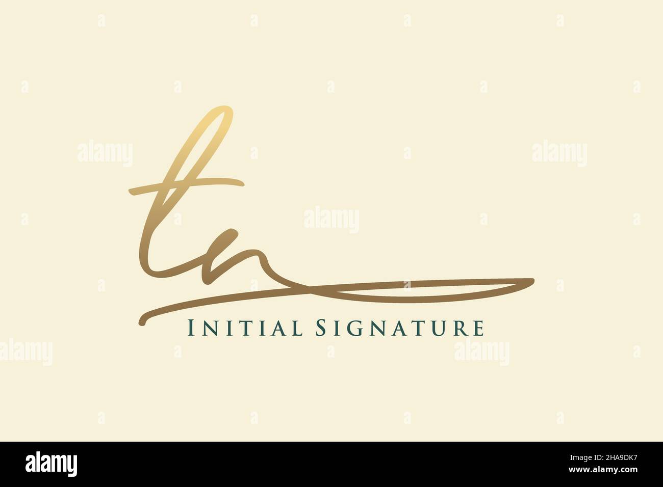 TN Letter Signature Logo Template elegant design logo. Hand drawn ...