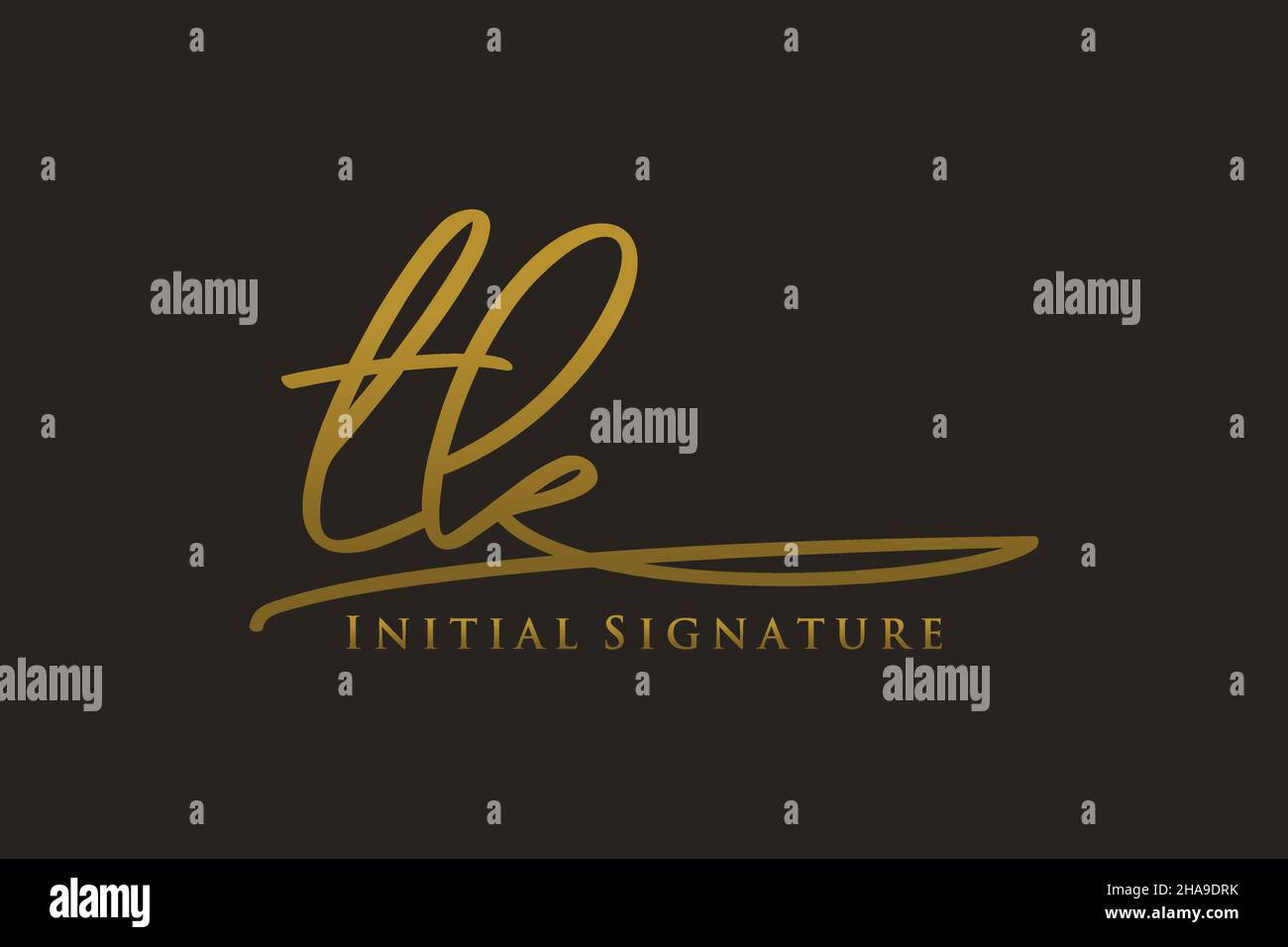 TK Letter Signature Logo Template elegant design logo. Hand drawn ...