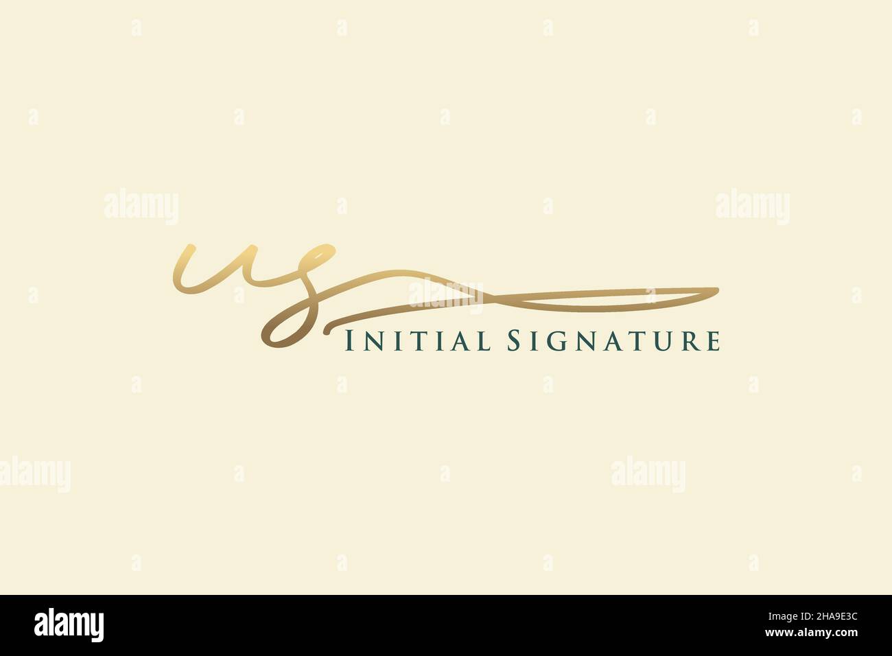 US AA Letter Signature Logo Template elegant design logo. Hand drawn ...