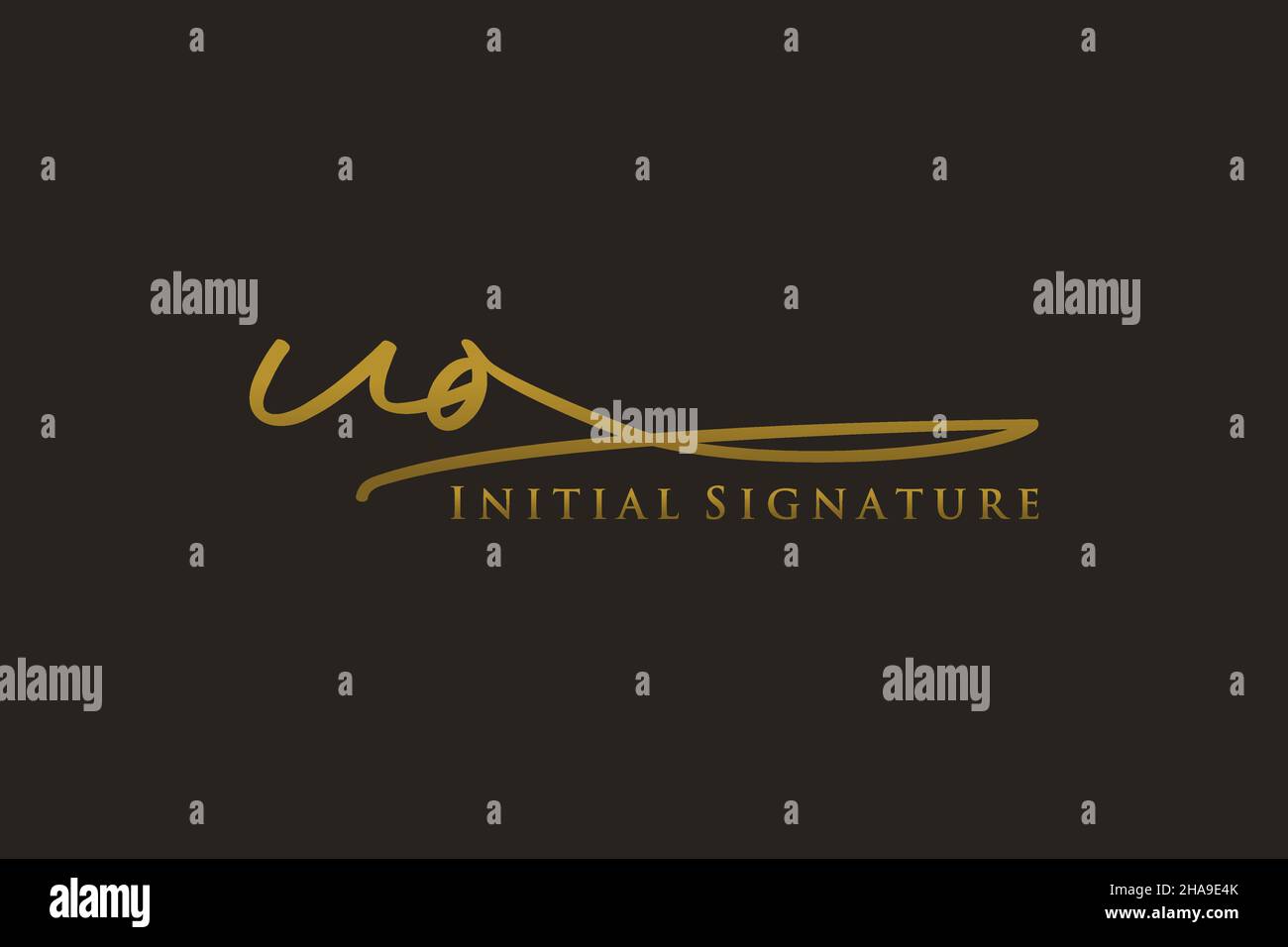 UO Letter Signature Logo Template elegant design logo. Hand drawn ...