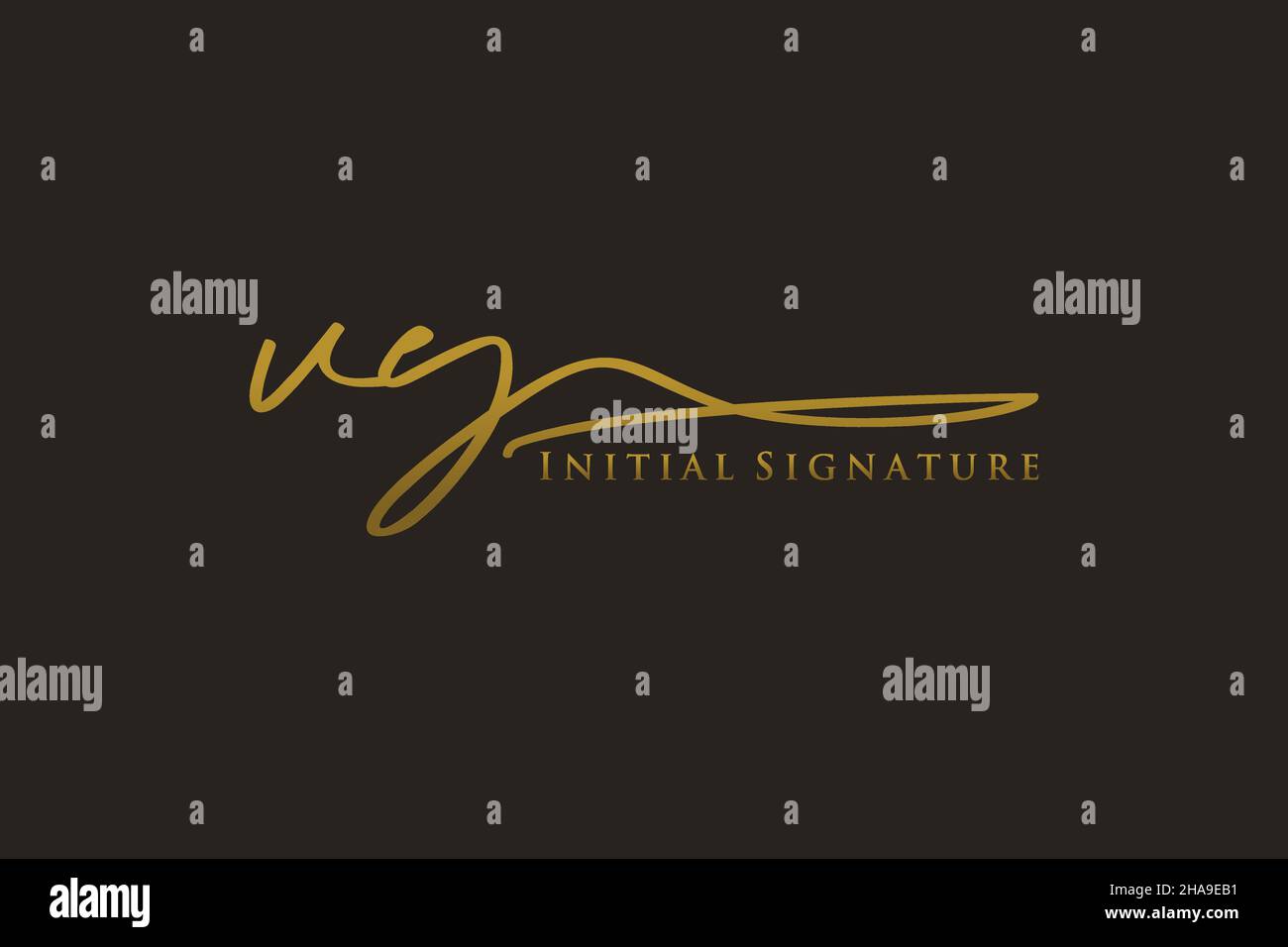 VY Letter Signature Logo Template elegant design logo. Hand drawn ...