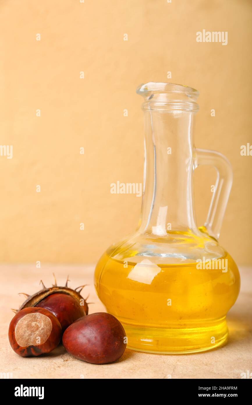 Chestnut oil extract hi-res stock photography and images - Alamy