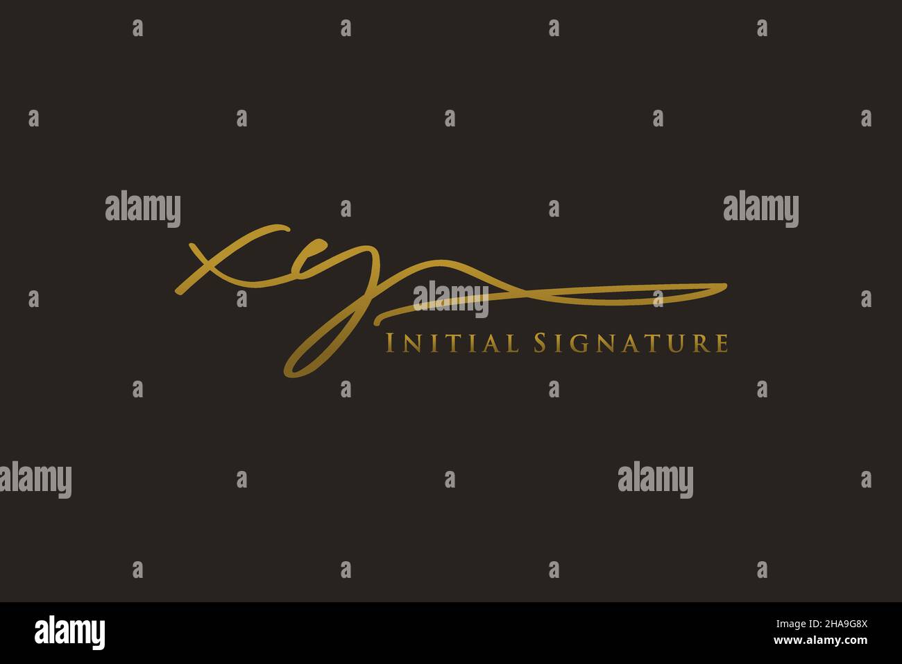 XY Letter Signature Logo Template elegant design logo. Hand drawn ...
