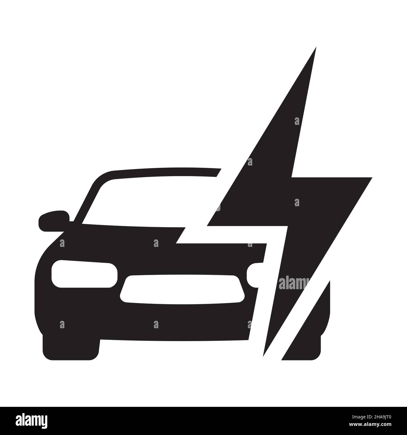 Electro car icon in simple style on white background Stock Vector Image ...