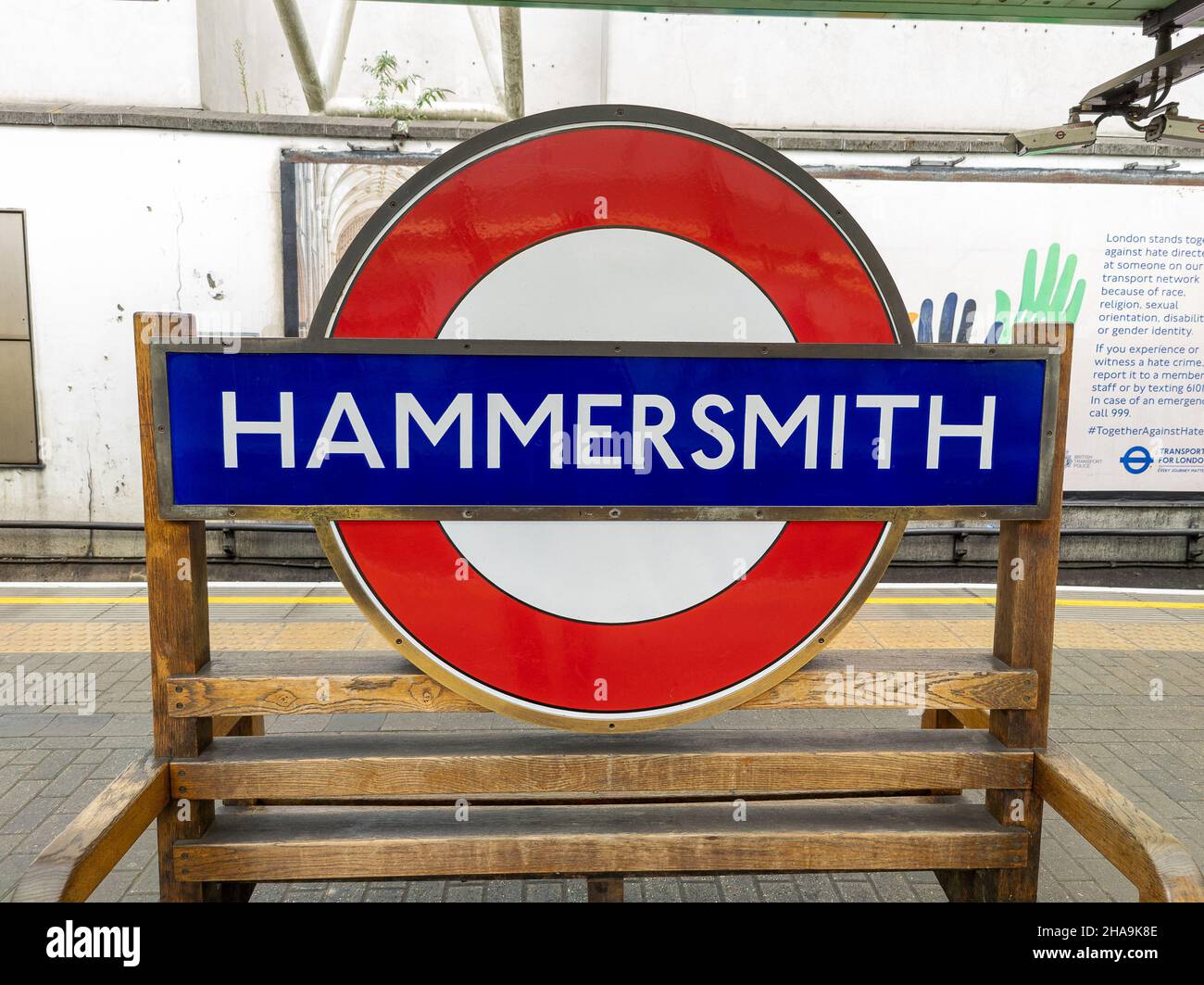 LONDON, UK - SEPTEMBER 28TH 2021: Hammersmith London Underground ...