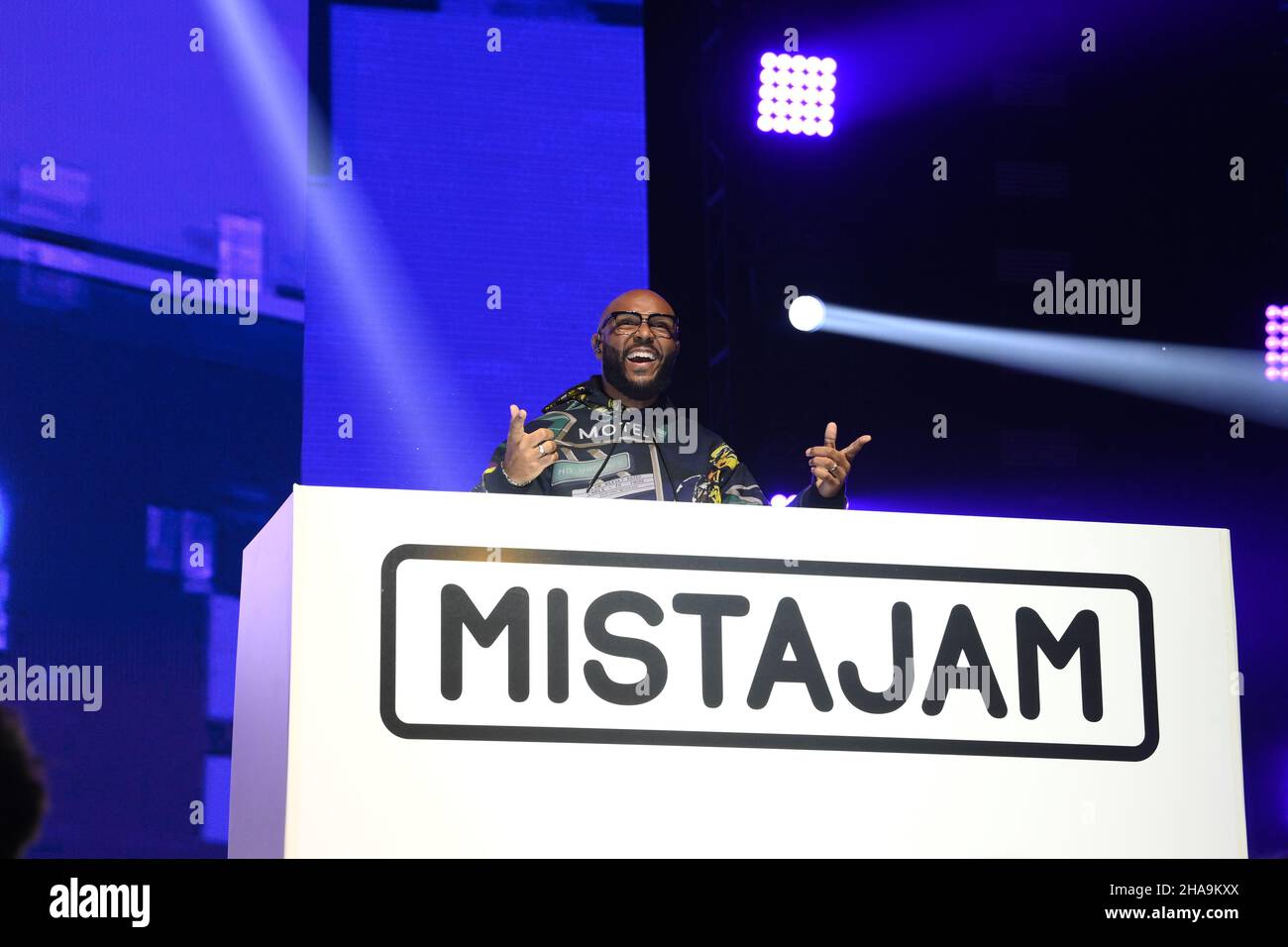 NO ARCHIVE NO SALES EDITORIAL USE ONLY MistaJam performs on stage ...