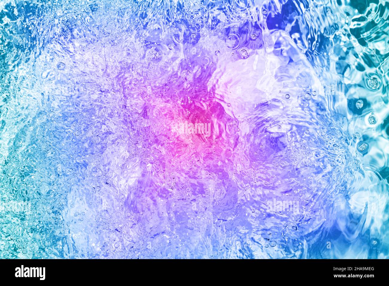 Embossed water surface. Lovely bright neon lilac-pink background for ...