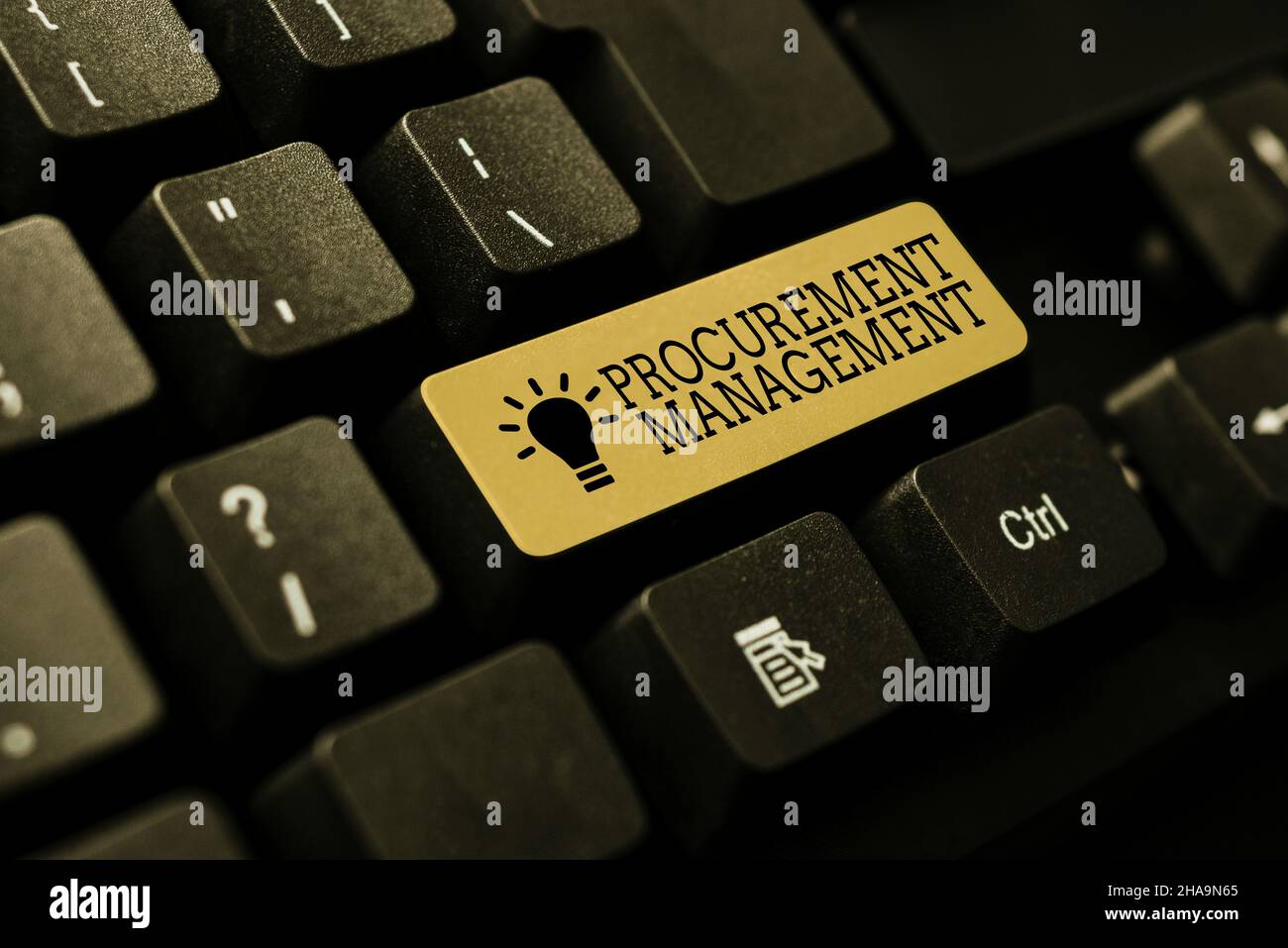 Text sign showing Procurement Management. Word Written on buying Goods ...