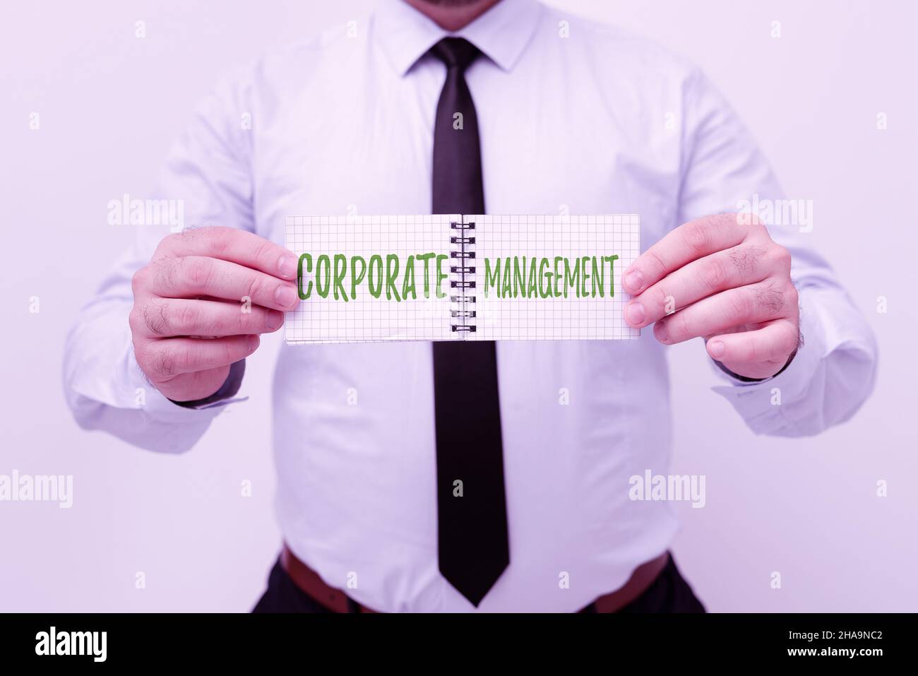 Text showing inspiration Corporate Management. Word for all Levels of ...
