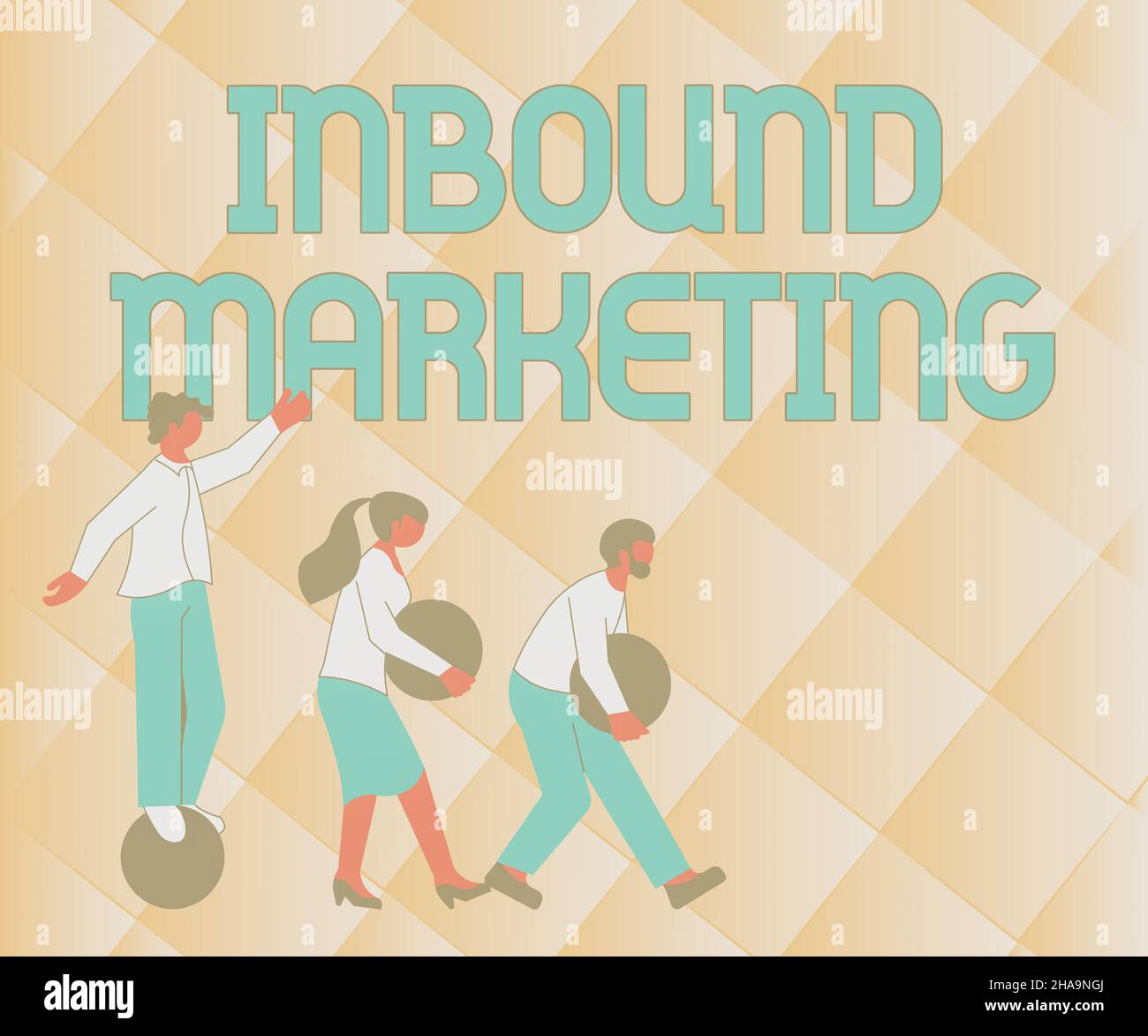 Writing displaying text Inbound Marketing. Internet Concept Process of ...