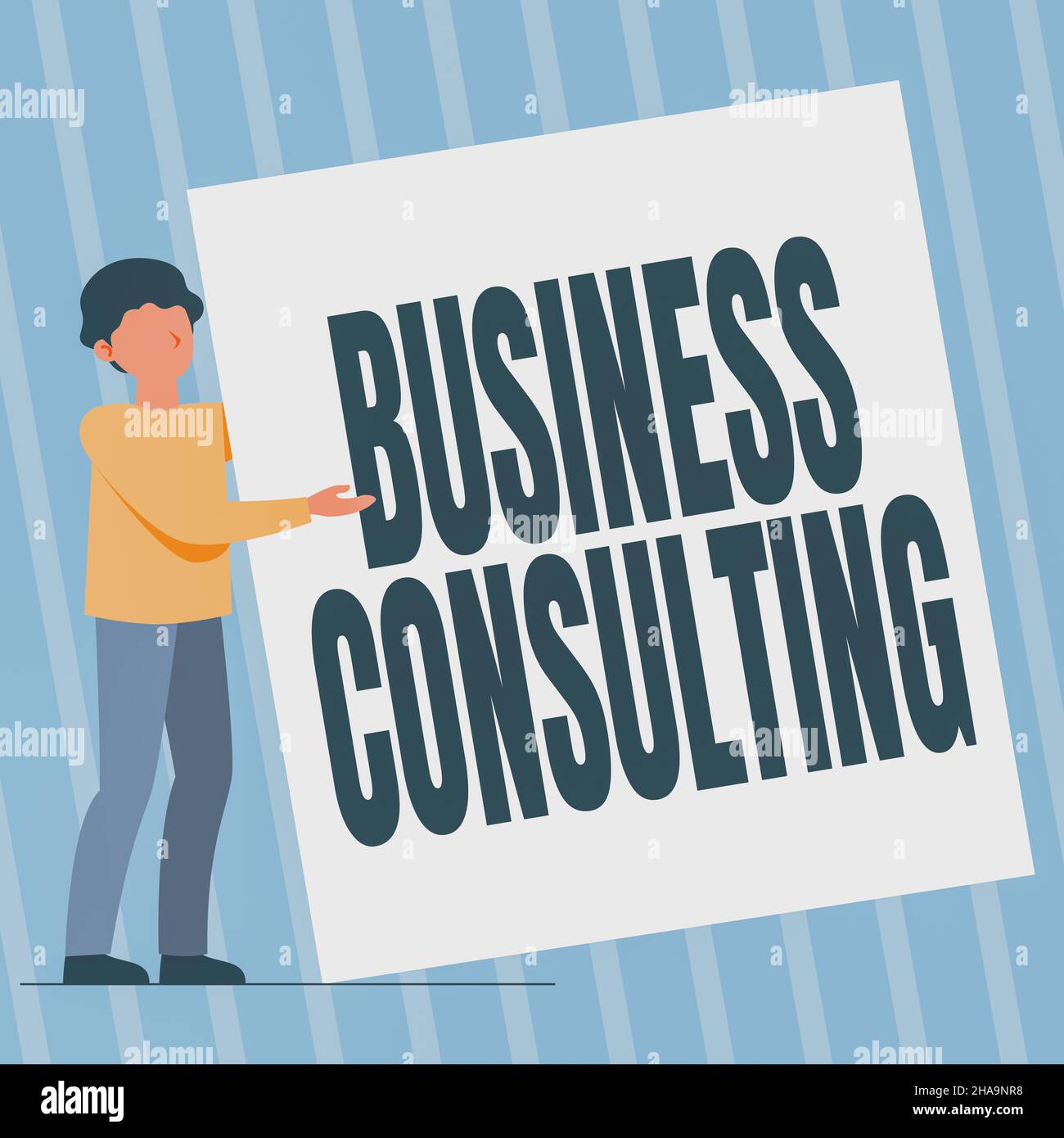 Text caption presenting Business Consulting. Word Written on Blends ...