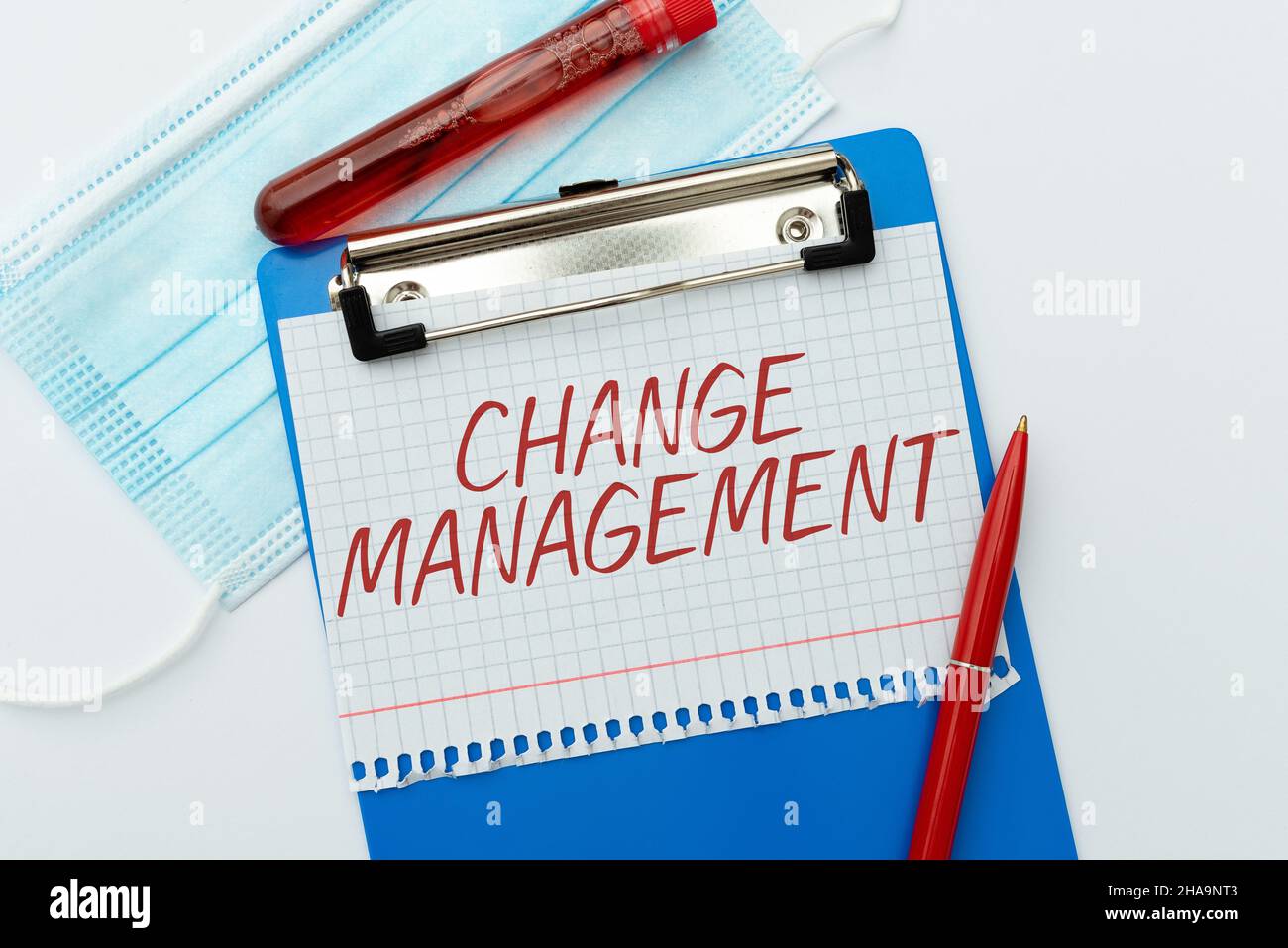 Text caption presenting Change Management. Business showcase ...