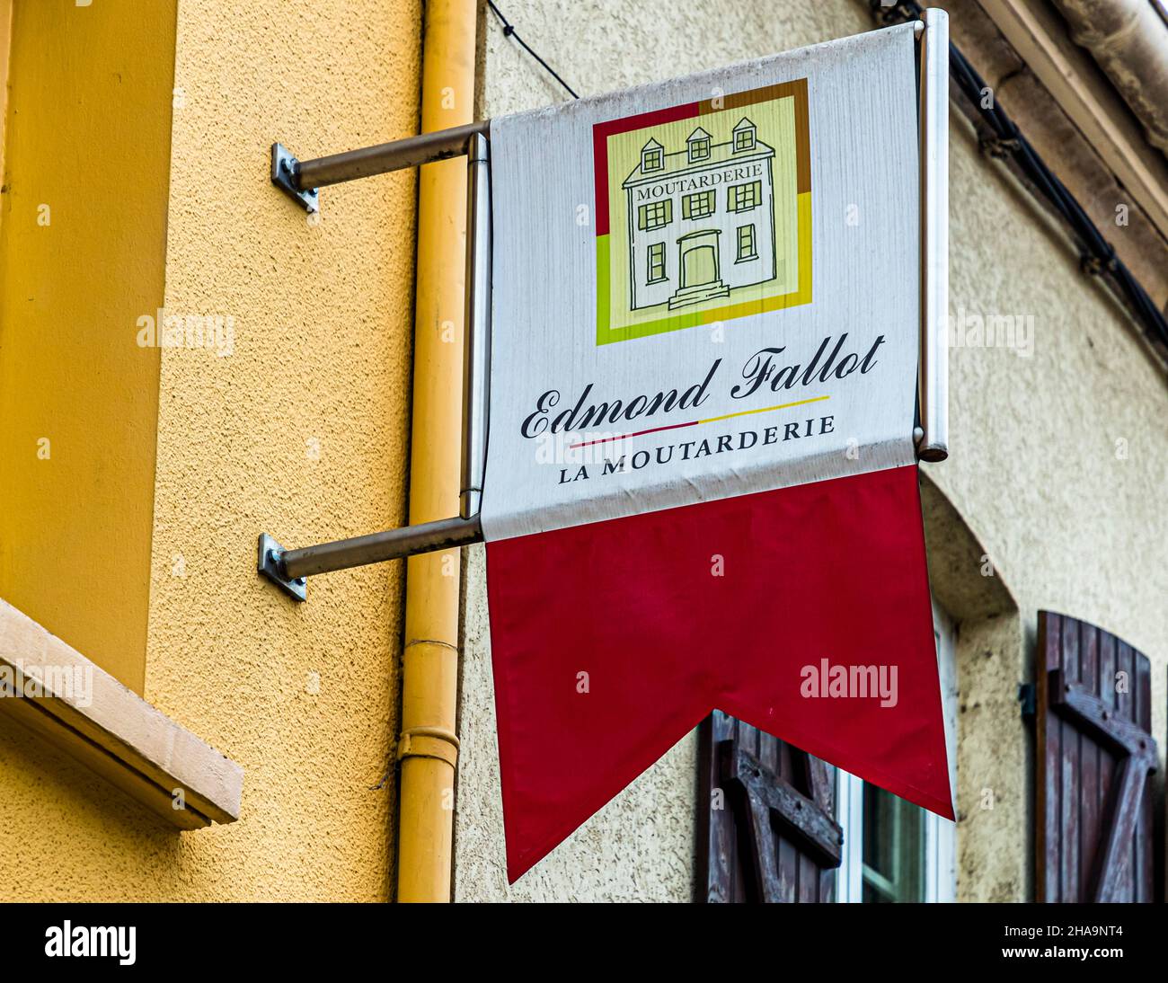 Moutarderie (Mustard Factory) Edmond Fallot in Beaune, south of Dijon ...