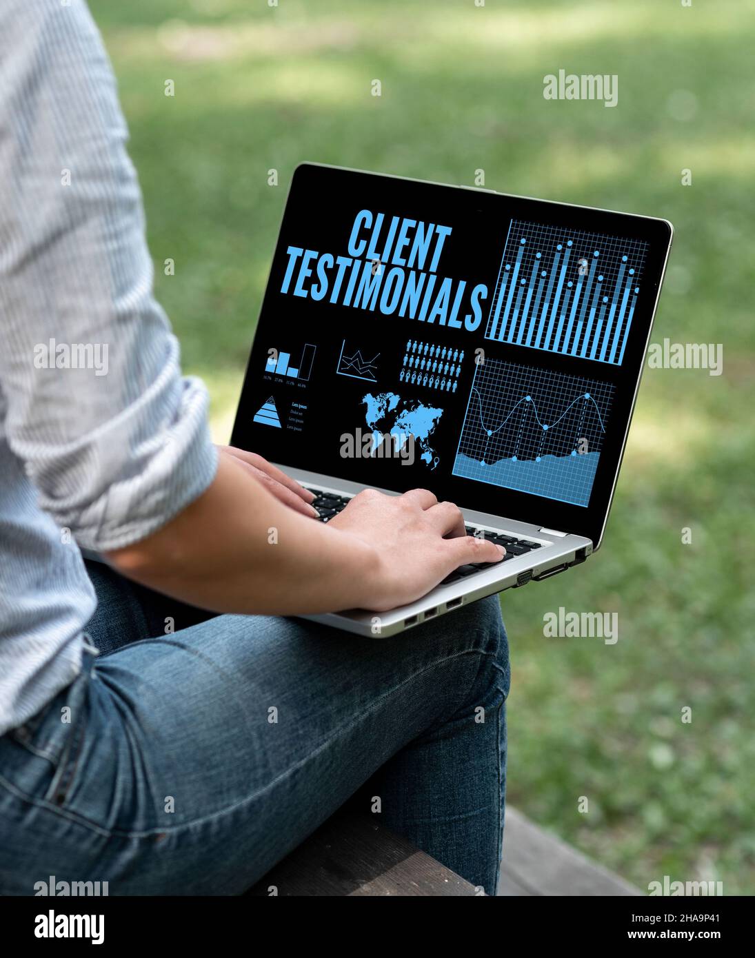 Conceptual caption Client Testimonials. Internet Concept Written ...