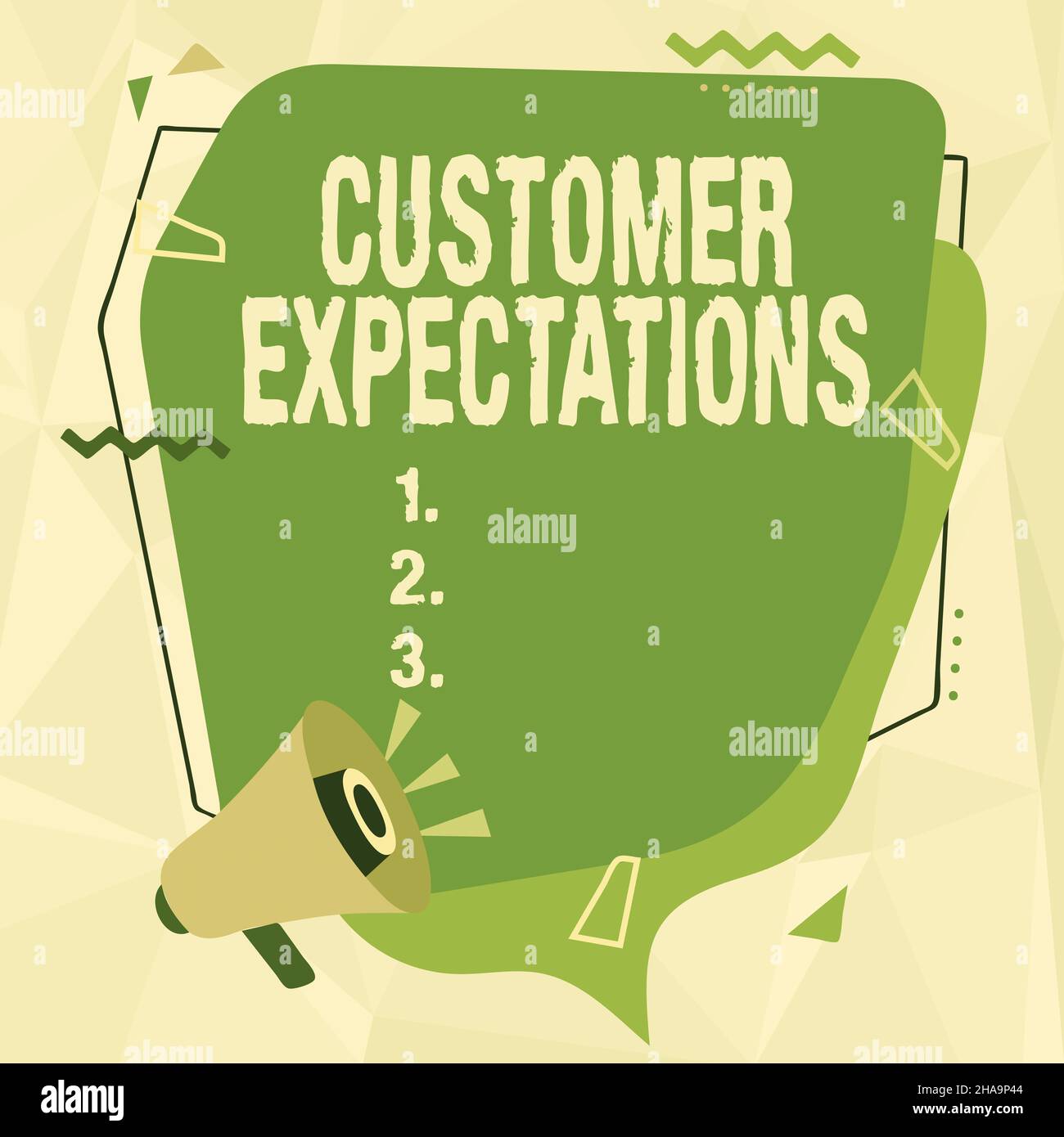 Sign displaying Customer Expectations. Business concept Benefits a ...