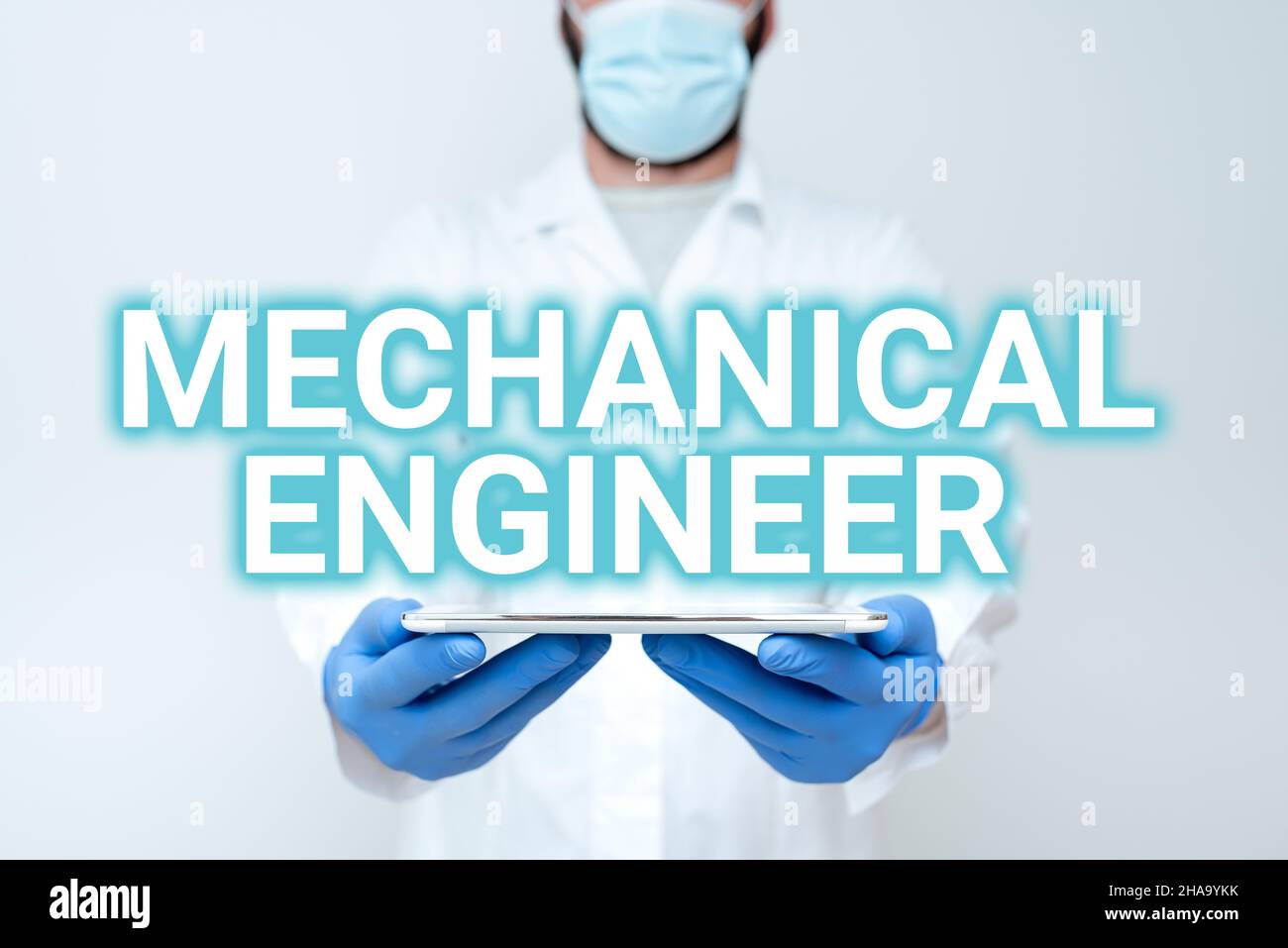 Hand writing sign Mechanical Engineer. Internet Concept Applied ...