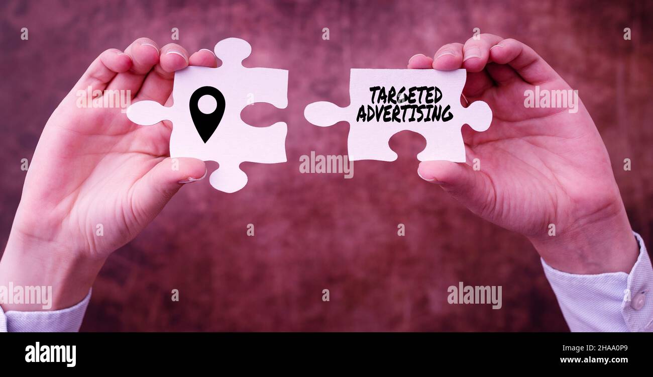 Inspiration showing sign Targeted Advertising. Business showcase Online ...